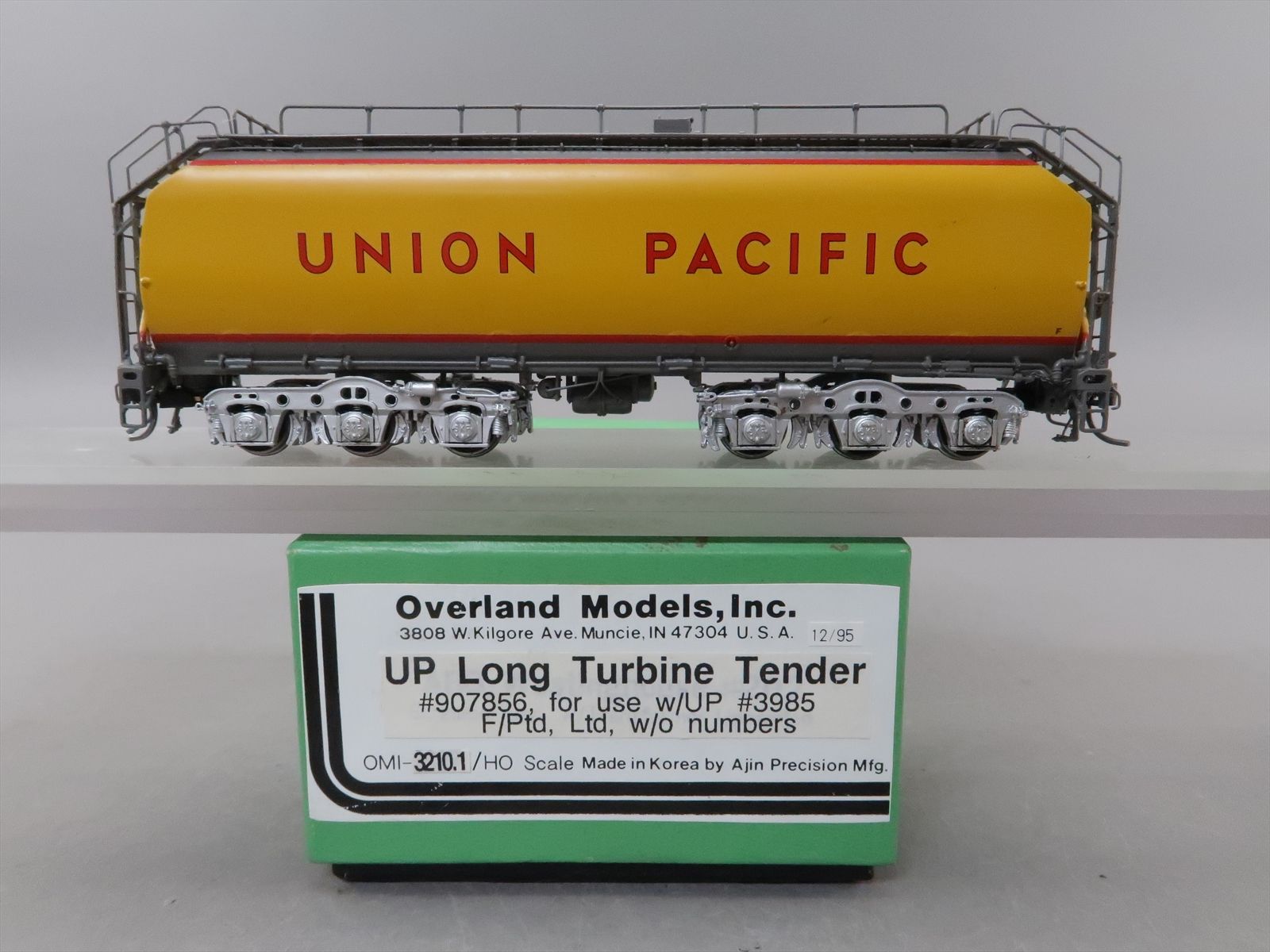 HO Brass Model - OMI 3210.1 UP Union Pacific Long Turbine Tender ONLY ...