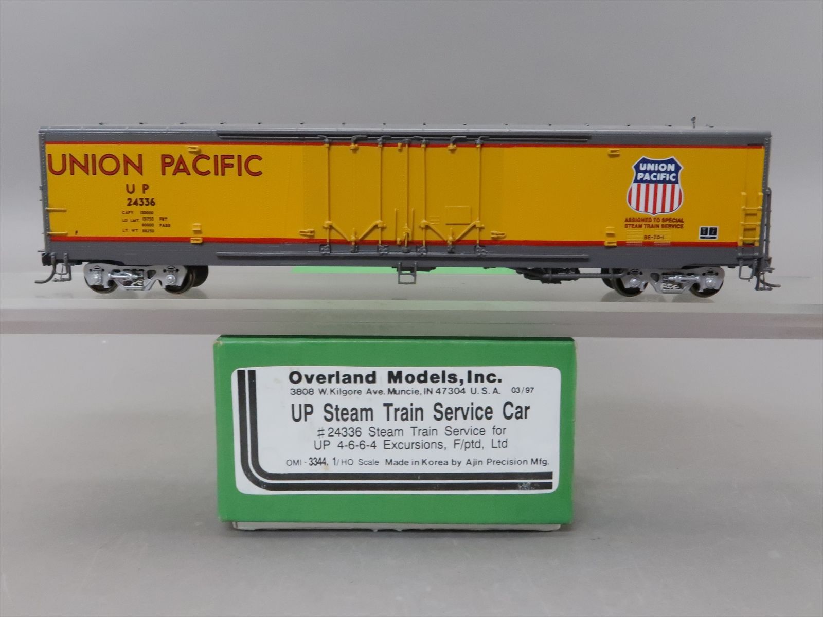 HO Brass Model - OMI 3344.1 UP Union Pacific Steam Train Service Car ...