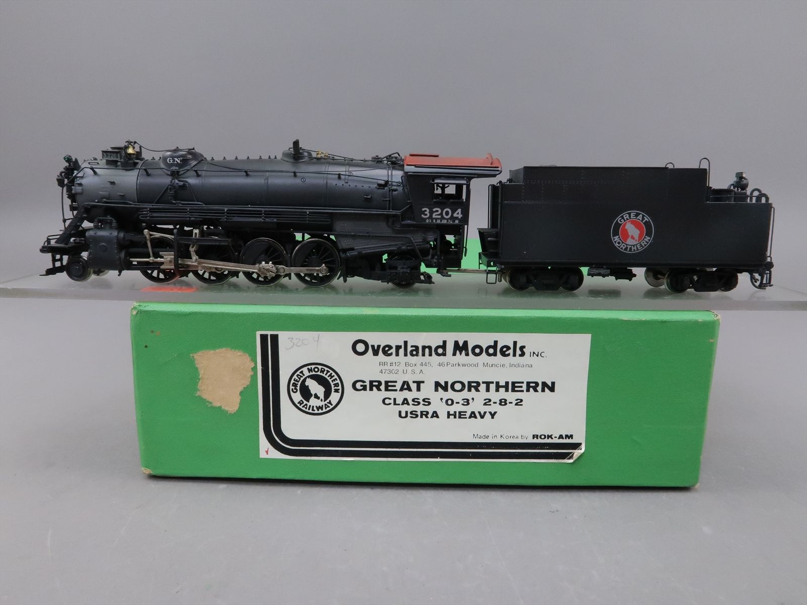 HO Brass Model - OMI 1419 GN Great Northern O-3 2-8-2 USRA Heavy #3204 ...