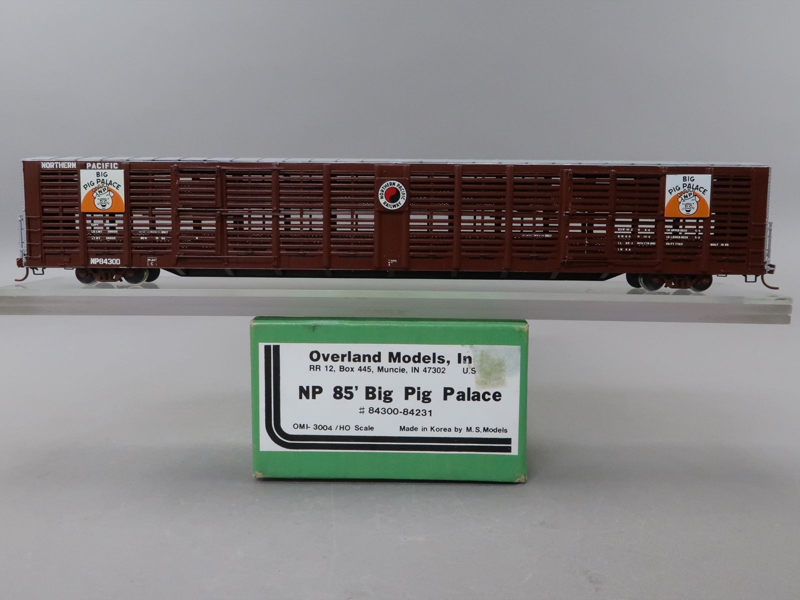 HO Brass Model - OMI 3004 NP Northern Pacific 85' Big Pig Palace ...
