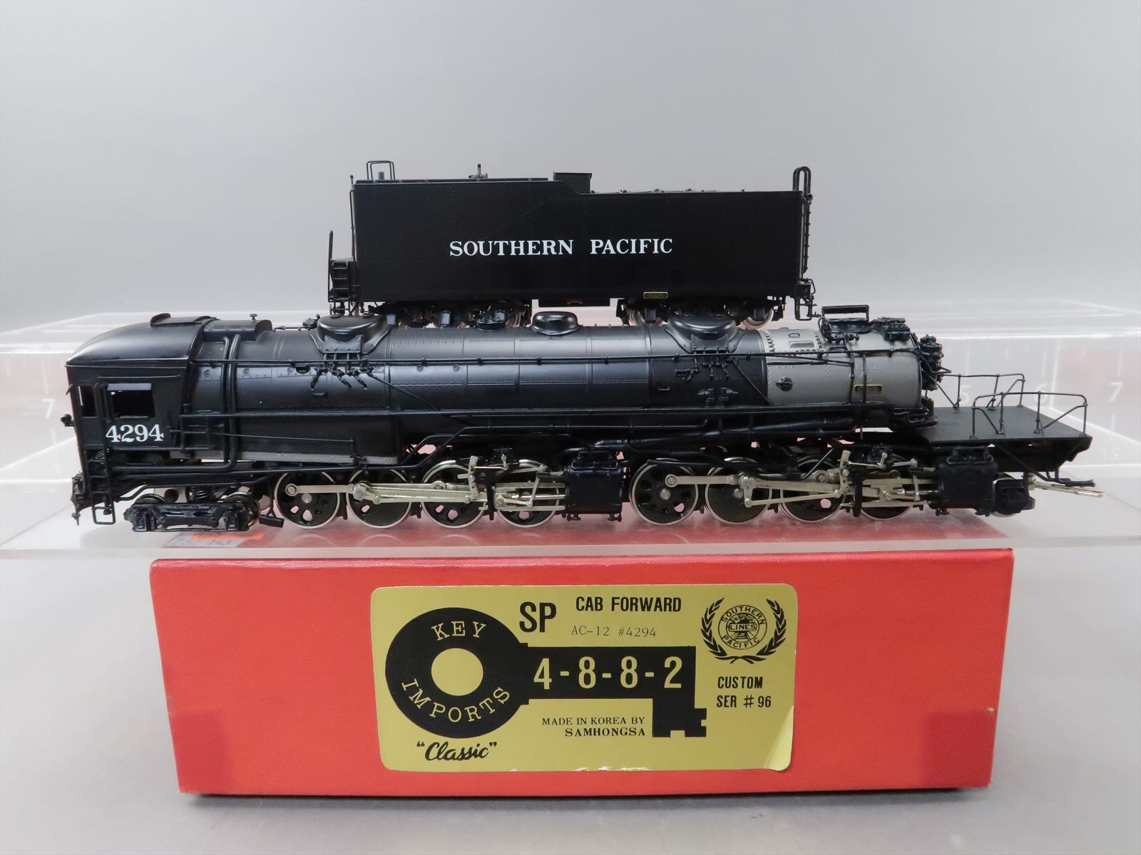 HO Brass Model - Key CS#96 SP Southern Pacific 4-8-8-2 AC-12 Cab Forward #4294 - F/P - Samhongsa ...