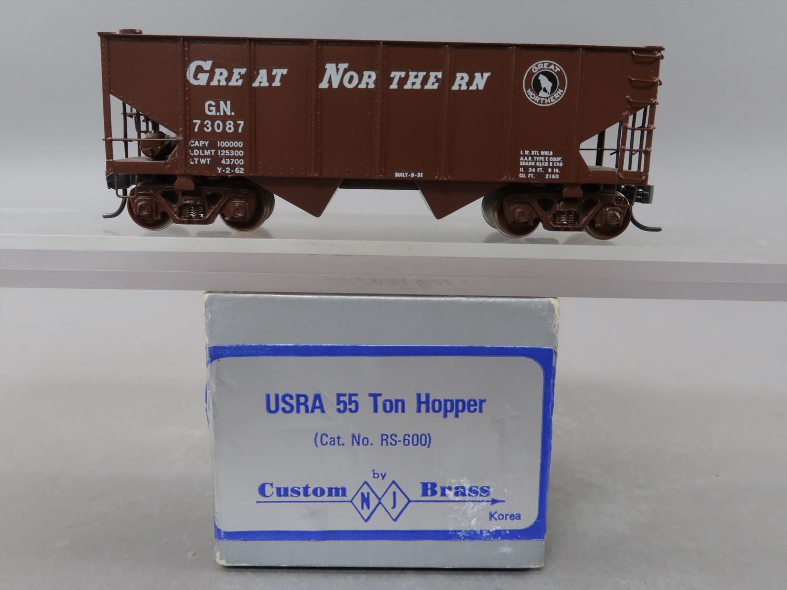 HO Brass Model - NJCB RS-600 USRA GN Great Northern 55-Ton Hopper ...