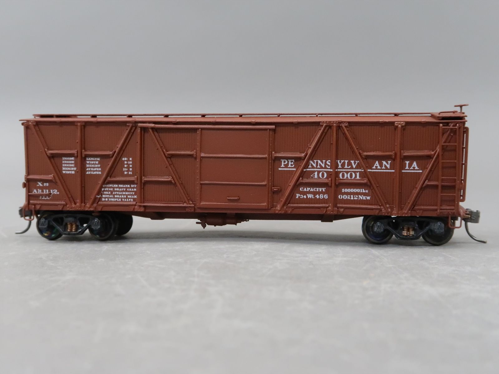 HO Brass Model - NJCB RS-607 PRR Pennsylvania X-23 Outside Braced Wood ...