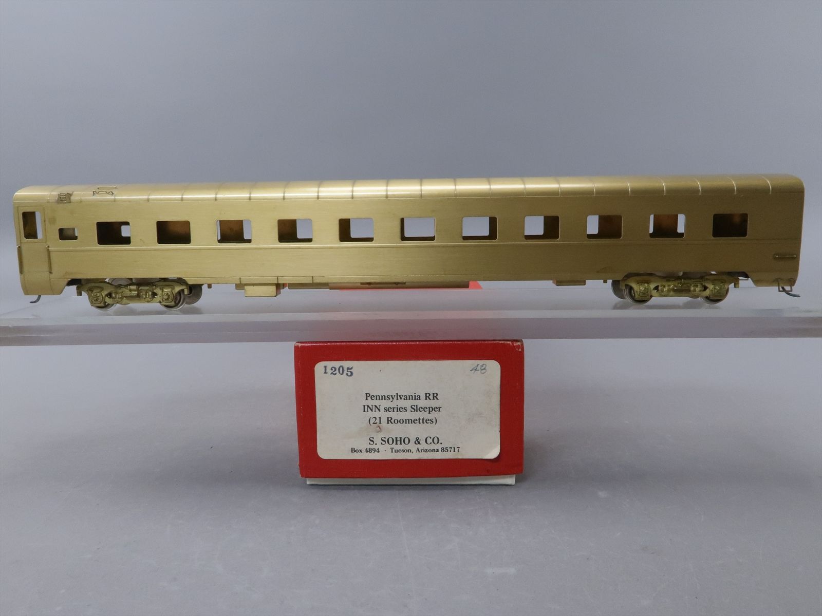 HO Brass Model - Soho 1205 PRR Pennsylvania 21 Roomette Inn Series ...