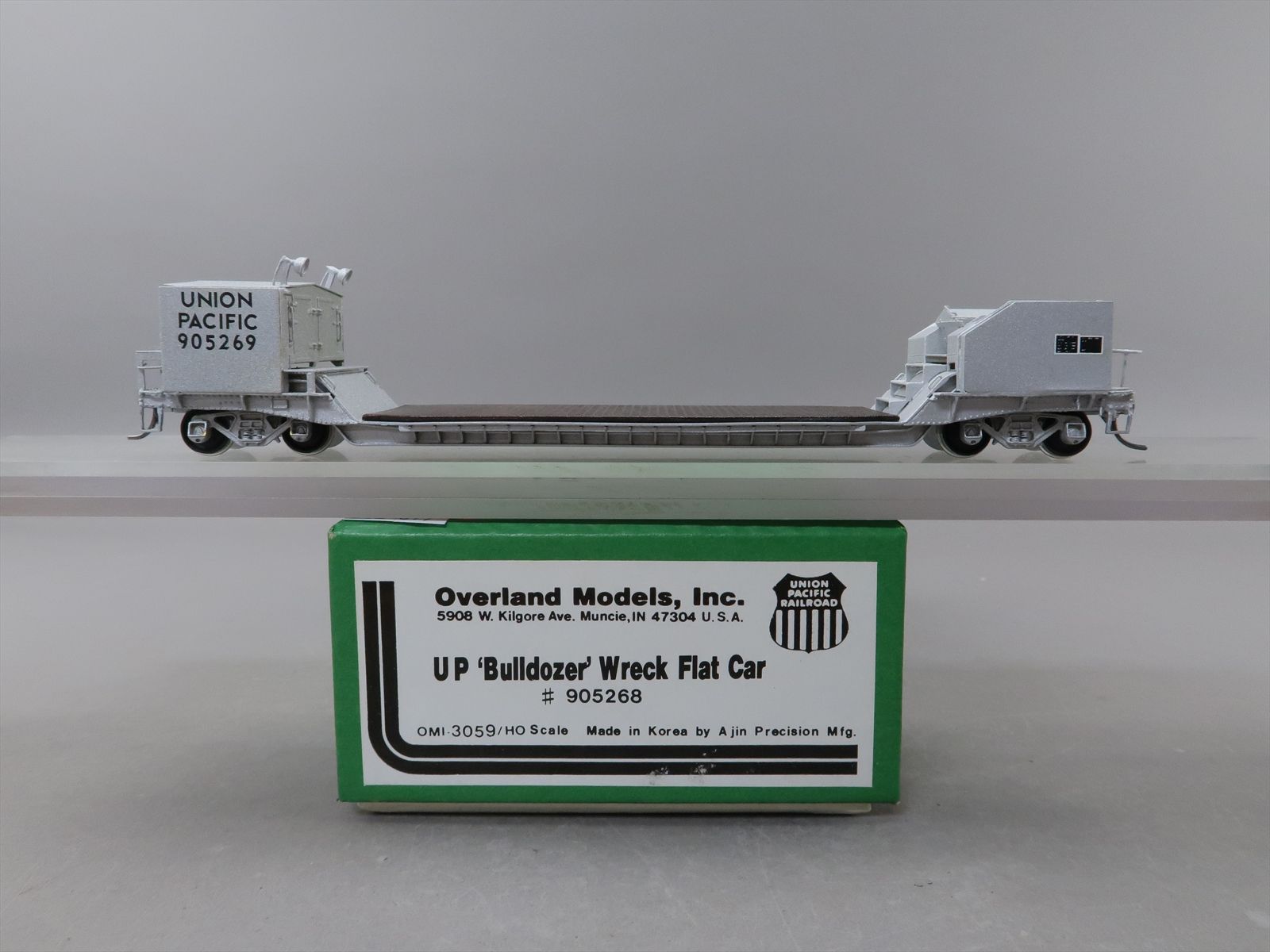HO Brass Model - OMI 3059 UP Union Pacific Bulldozer Wreck Flat Car ...