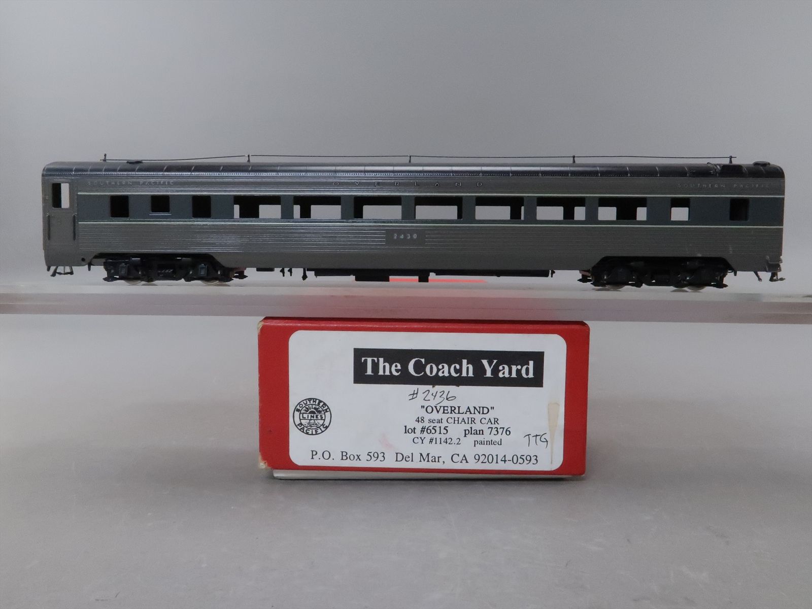 HO Brass Model - TCY 1142.2 SP Southern Pacific Overland 48 Seat Chair ...