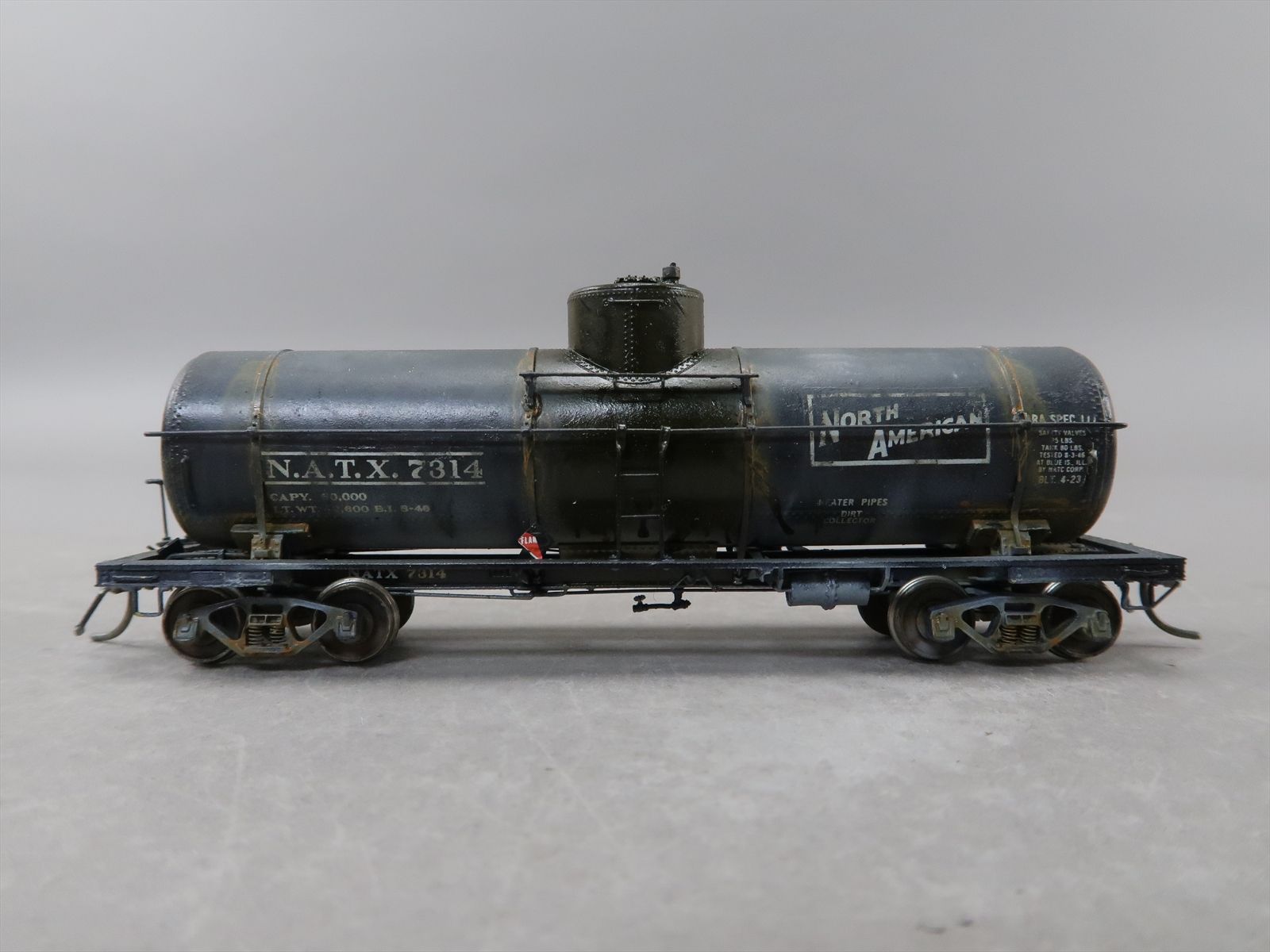 HO Brass Model - OMI 3133 NATX ACF Single Dome Insulated Low Pressure Tank Car 8000 Gallon #7314 ...