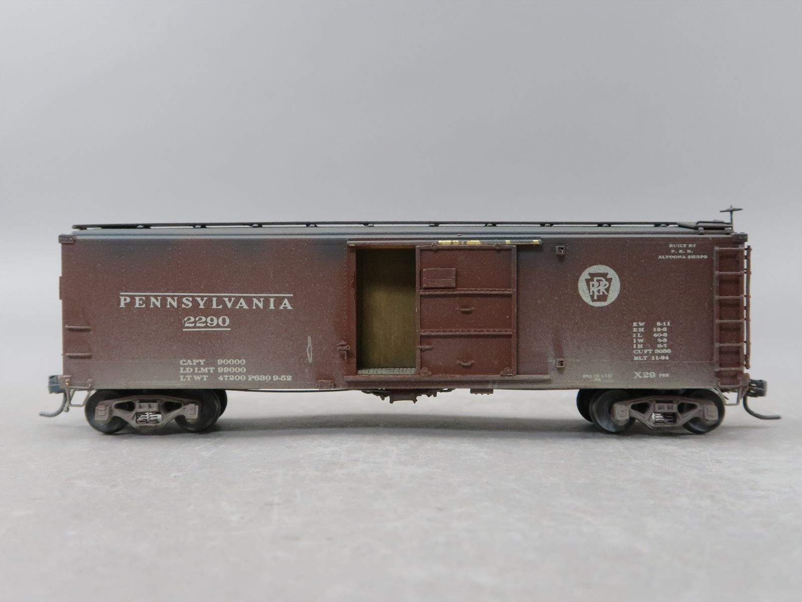 HO Brass Model - OMI 3015 PRR Pennsylvania X-29 Boxcar #2290 - Custom ...