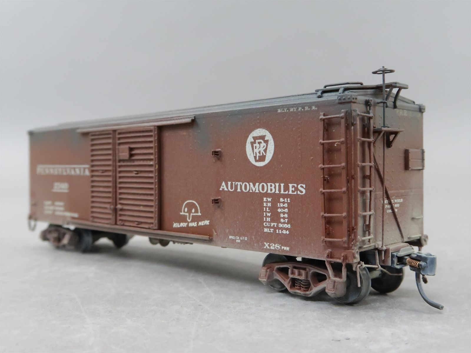 HO Brass Model - OMI 3018 PRR Pennsylvania X-28 Boxcar Box Car #2340 ...