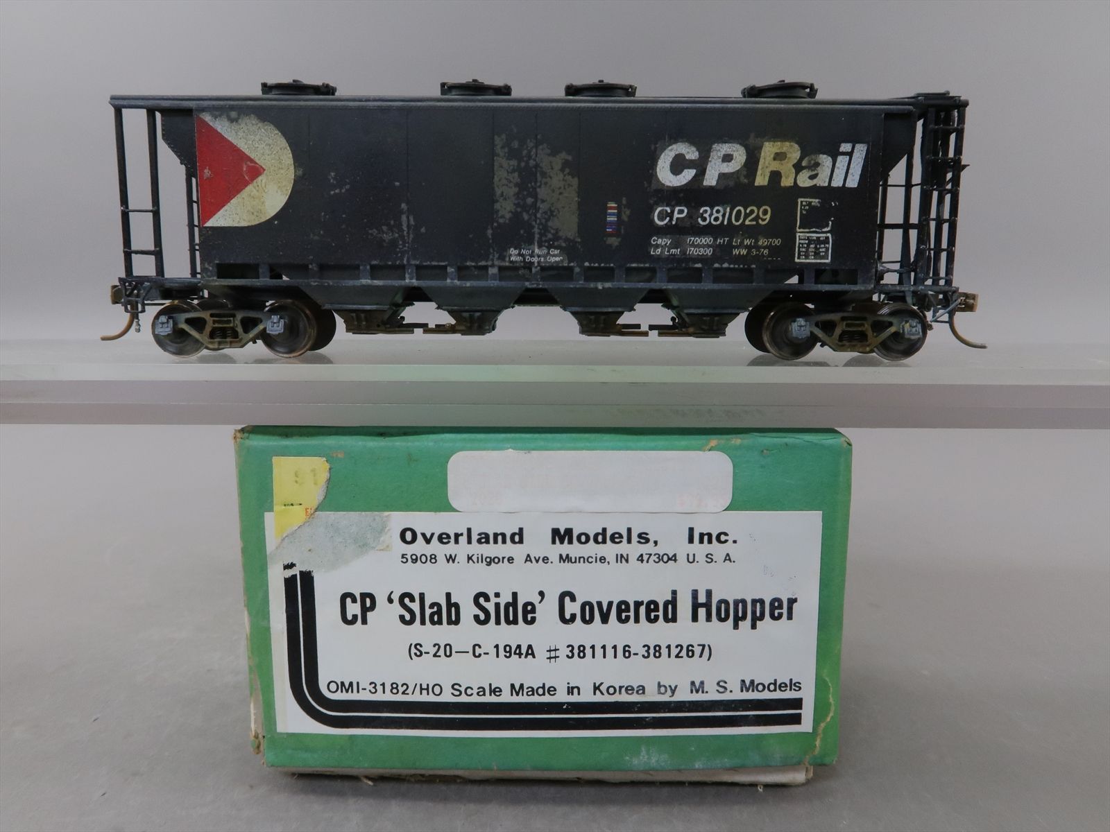HO Brass Model - OMI 3182 CP CPR Canadian Pacific Slab Side Covered ...