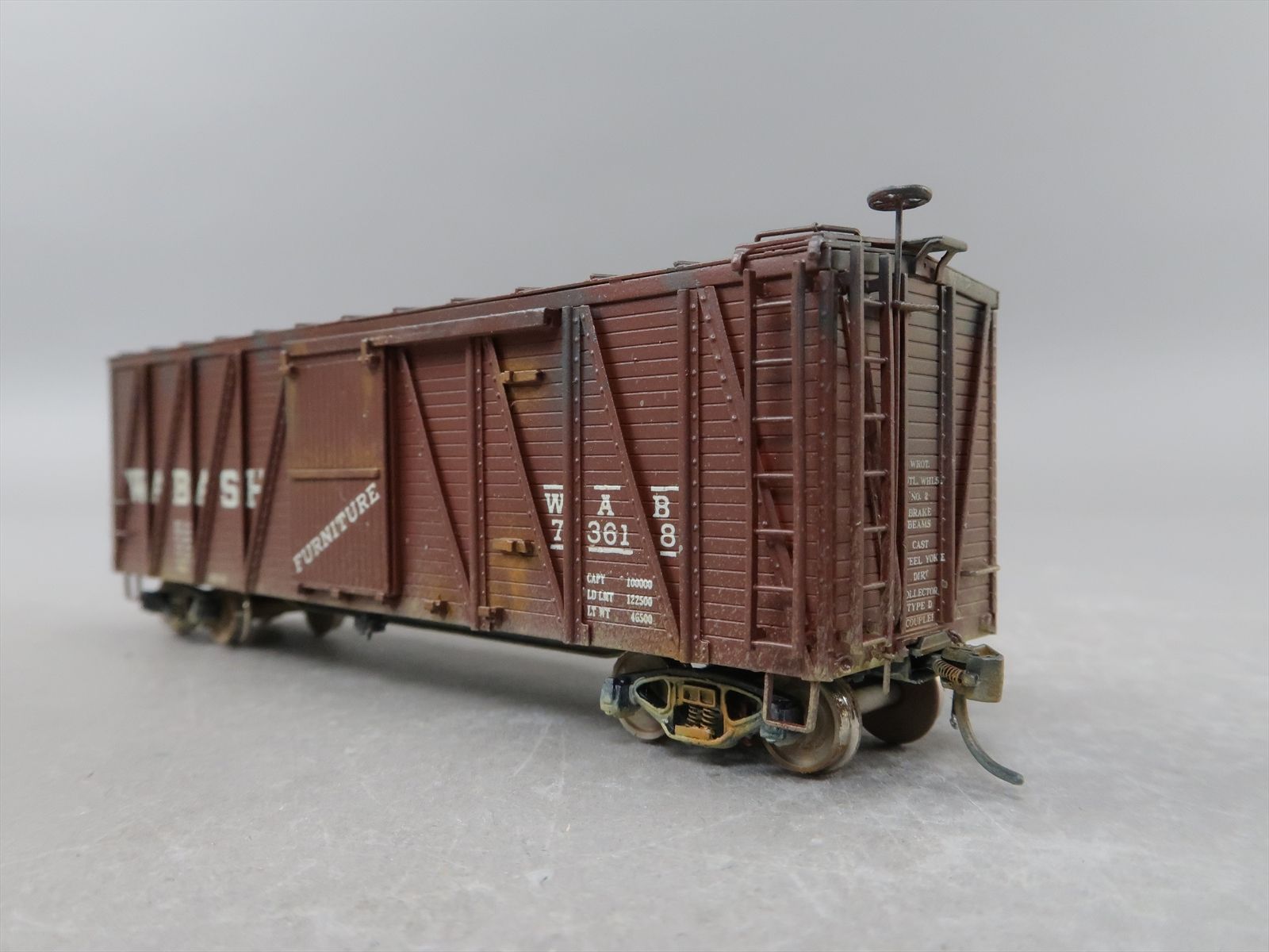 HO Brass Model - Metro PE as Wabash 40' Outside Braced Boxcar Box Car ...