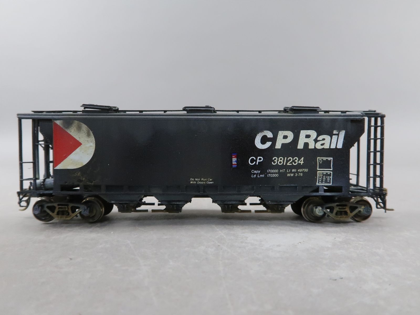 HO Brass Model - OMI 3181 CP CPR Canadian Pacific Slab Side Covered Hopper #381234 - Custom ...