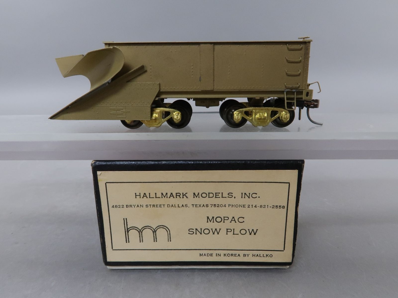 HO Brass Model - HM Hallmark MP MOPAC Missouri Pacific Snow Plow ...