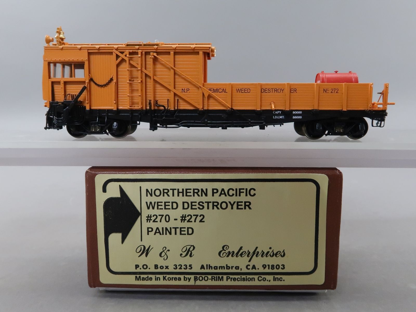 HO Brass Model - W&R NP Northern Pacific Weed Destroyer Sprayer #272 ...