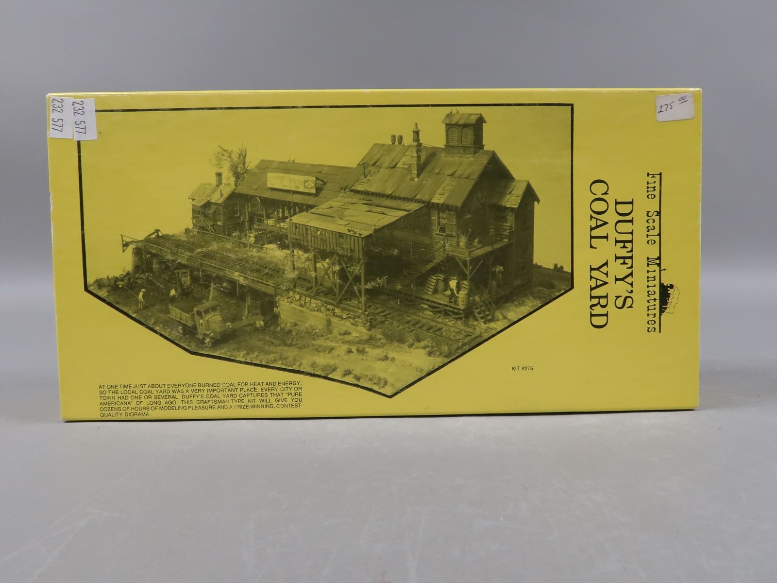 HO Scale Craftsman Kit - FSM Fine Scale Miniatures #275 Duffy's Coal ...