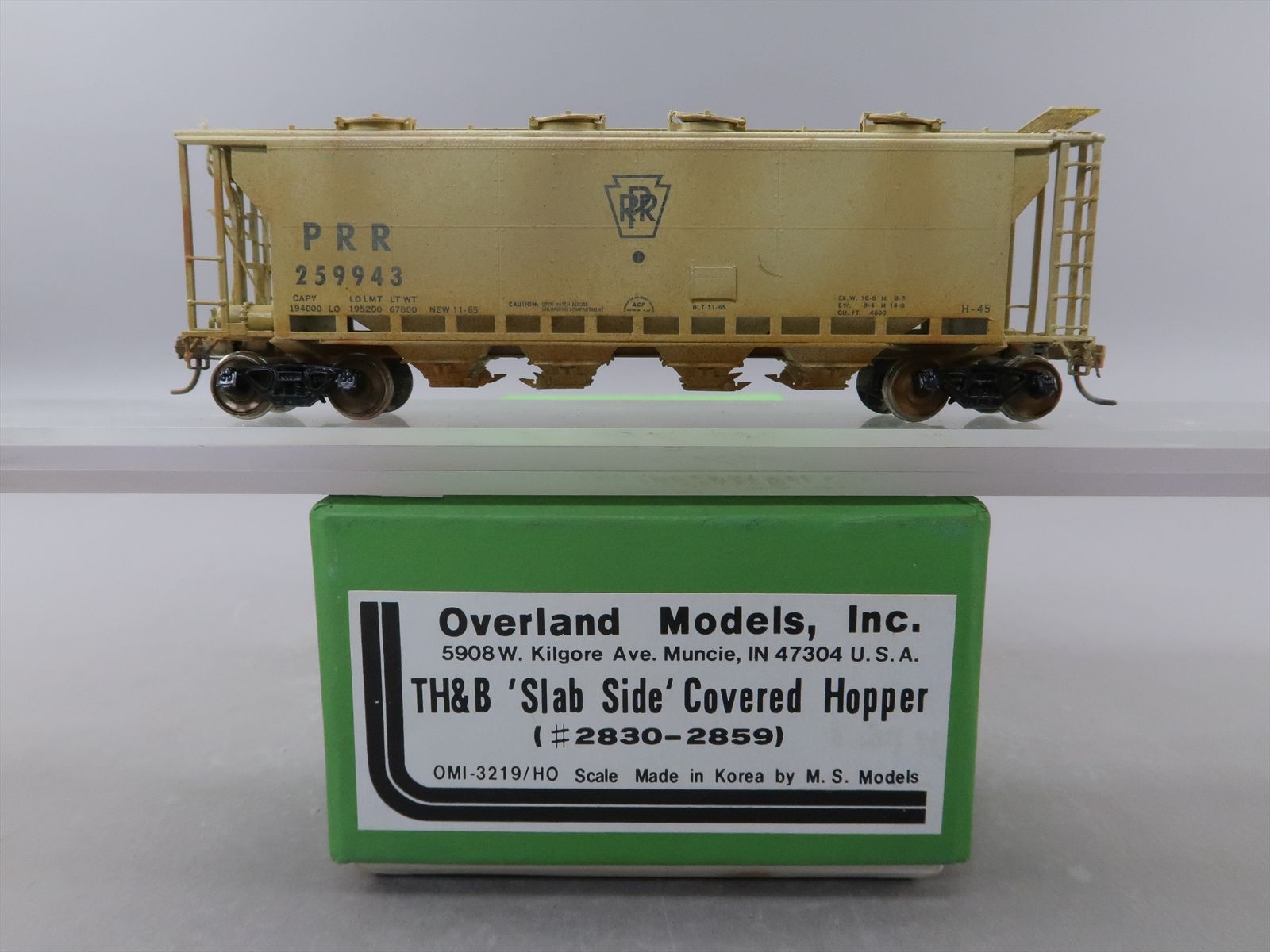 HO Brass Model - OMI 3219 TH&B as PRR Pennsylvania Slab Side Covered ...