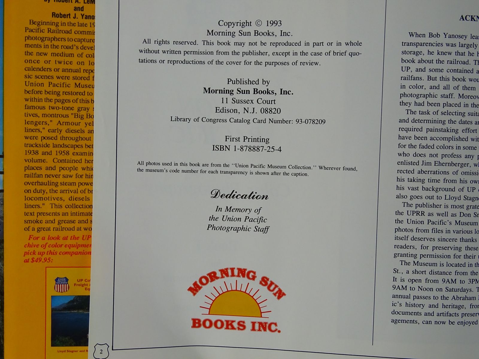 Railroad Book - Union Pacific Official Color Photography Book I ...