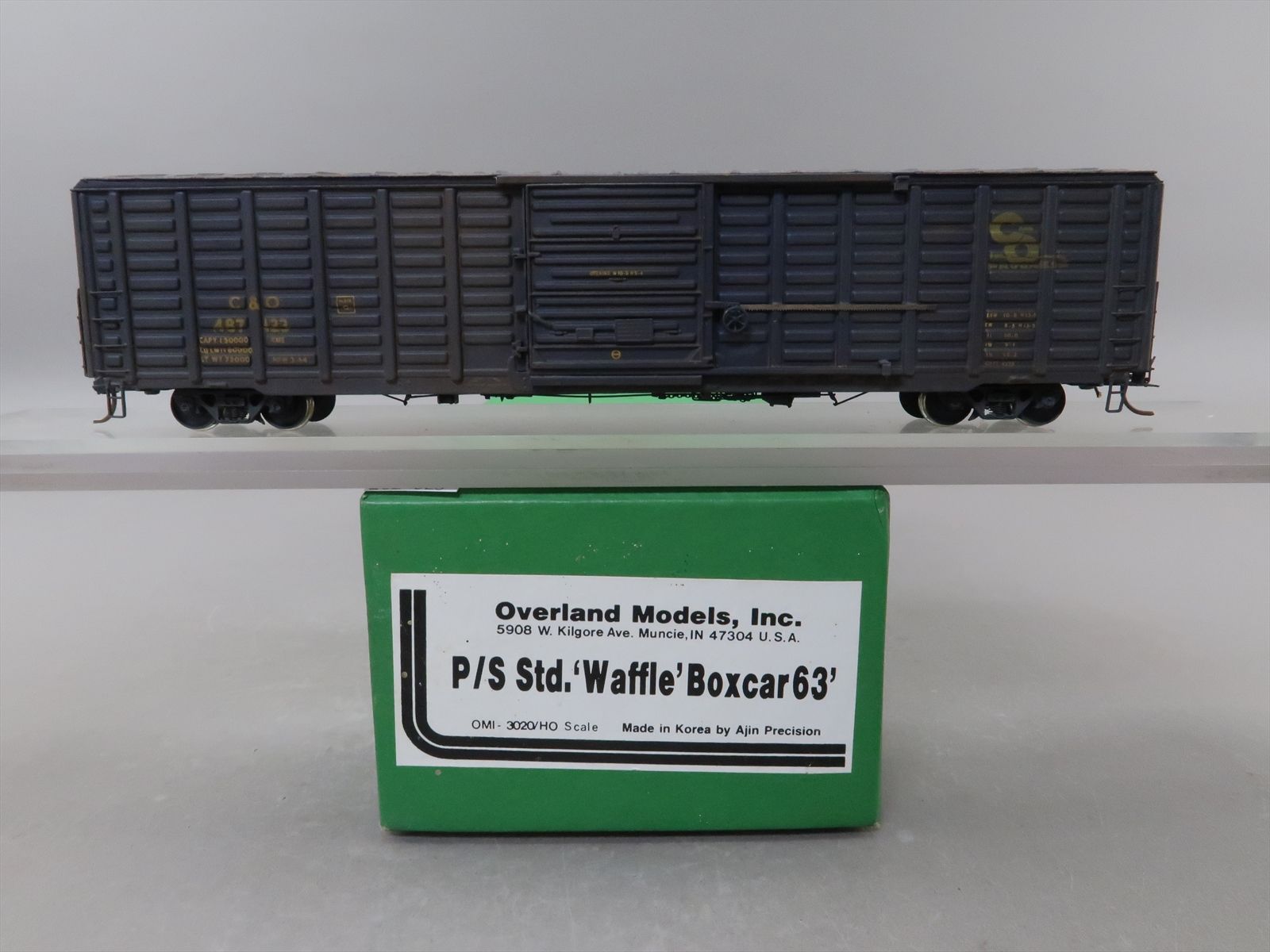HO Brass Model - OMI 3020 C&O Chesapeake & Ohio P/S Waffle Boxcar Box ...