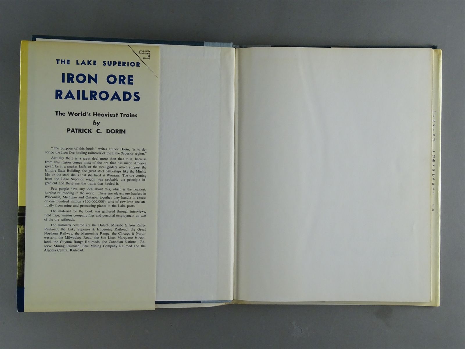 Railroad Book - The Lake Superior Iron Ore Railroads - Patrick C. Dorin ...