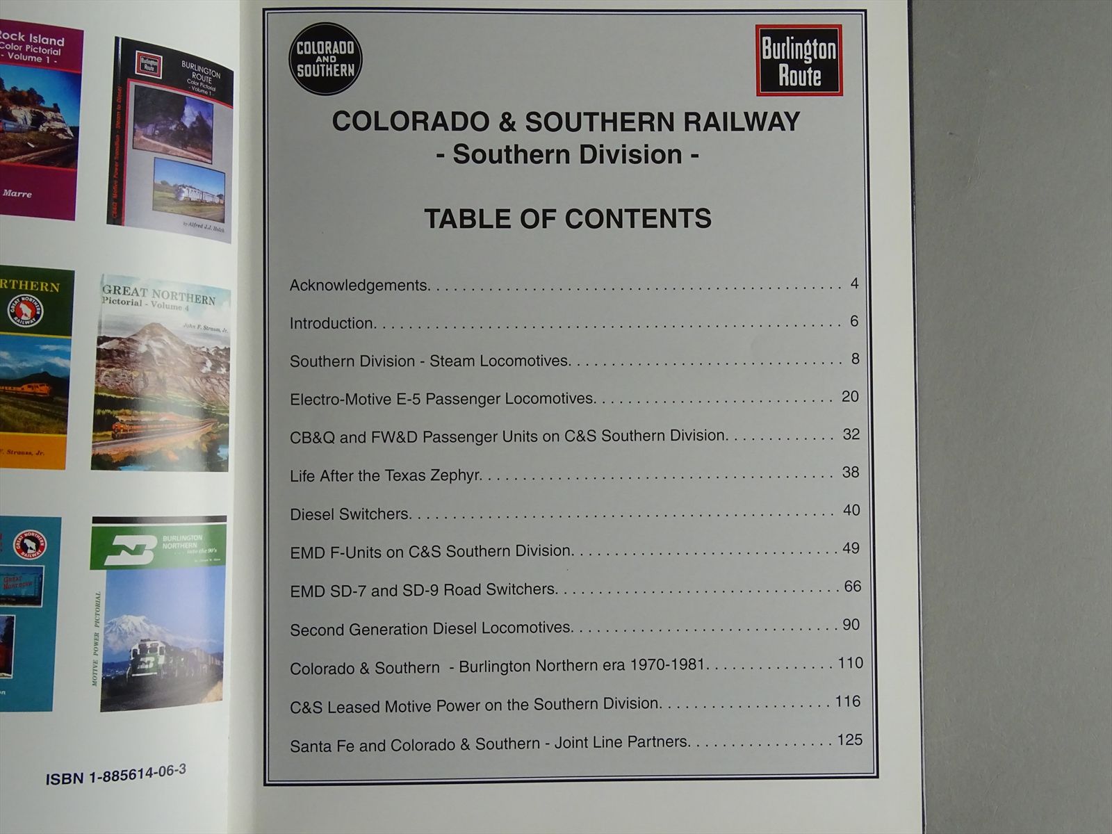 Railroad Book - Colorado & Southern Southern Division Color Pictorial ...