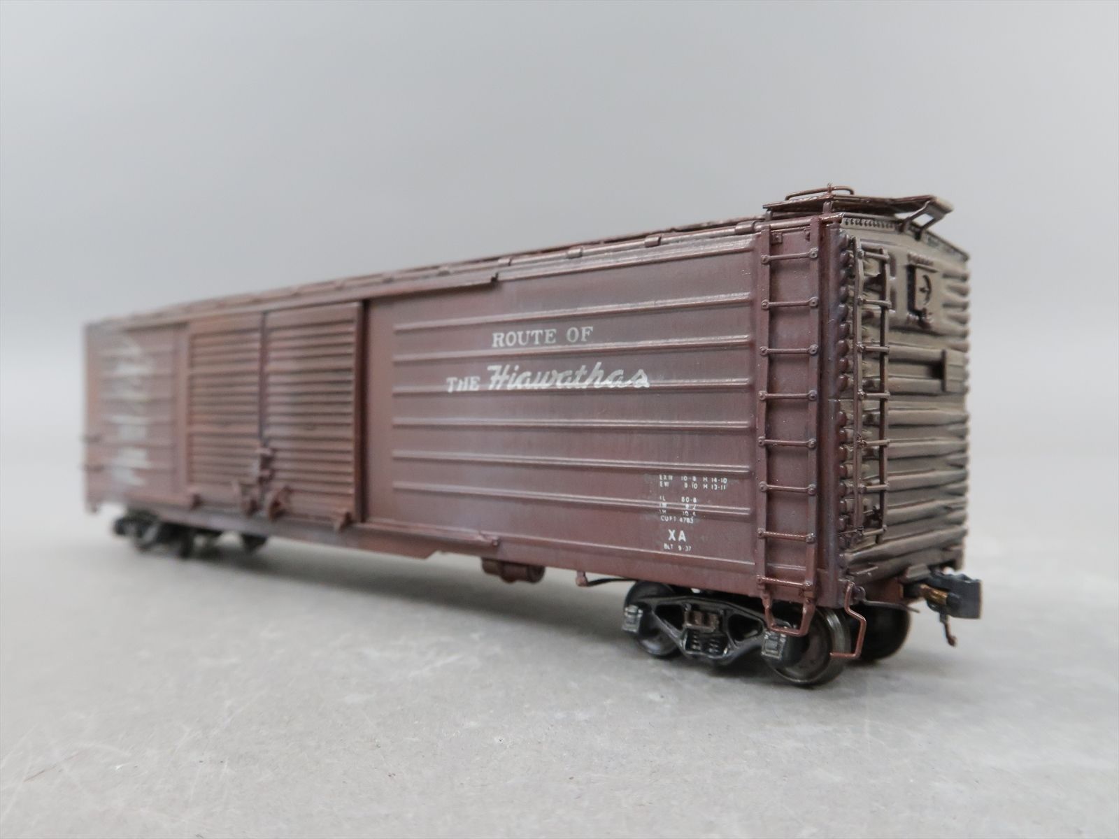 HO Brass Model - NJCB NJI 602D Milwaukee Road 50' Double Door Ribbed ...