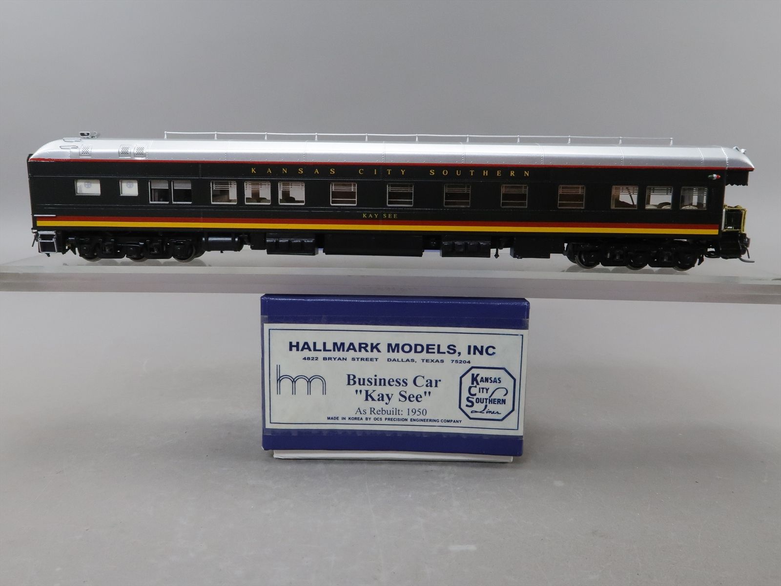 HO Brass Model - HM Hallmark KCS Kansas City Southern Business Car Kay ...