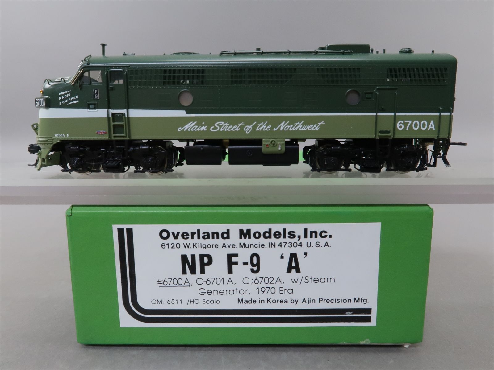 HO Brass Model - OMI 6511 NP Northern Pacific F9 F9A Main Street of the ...
