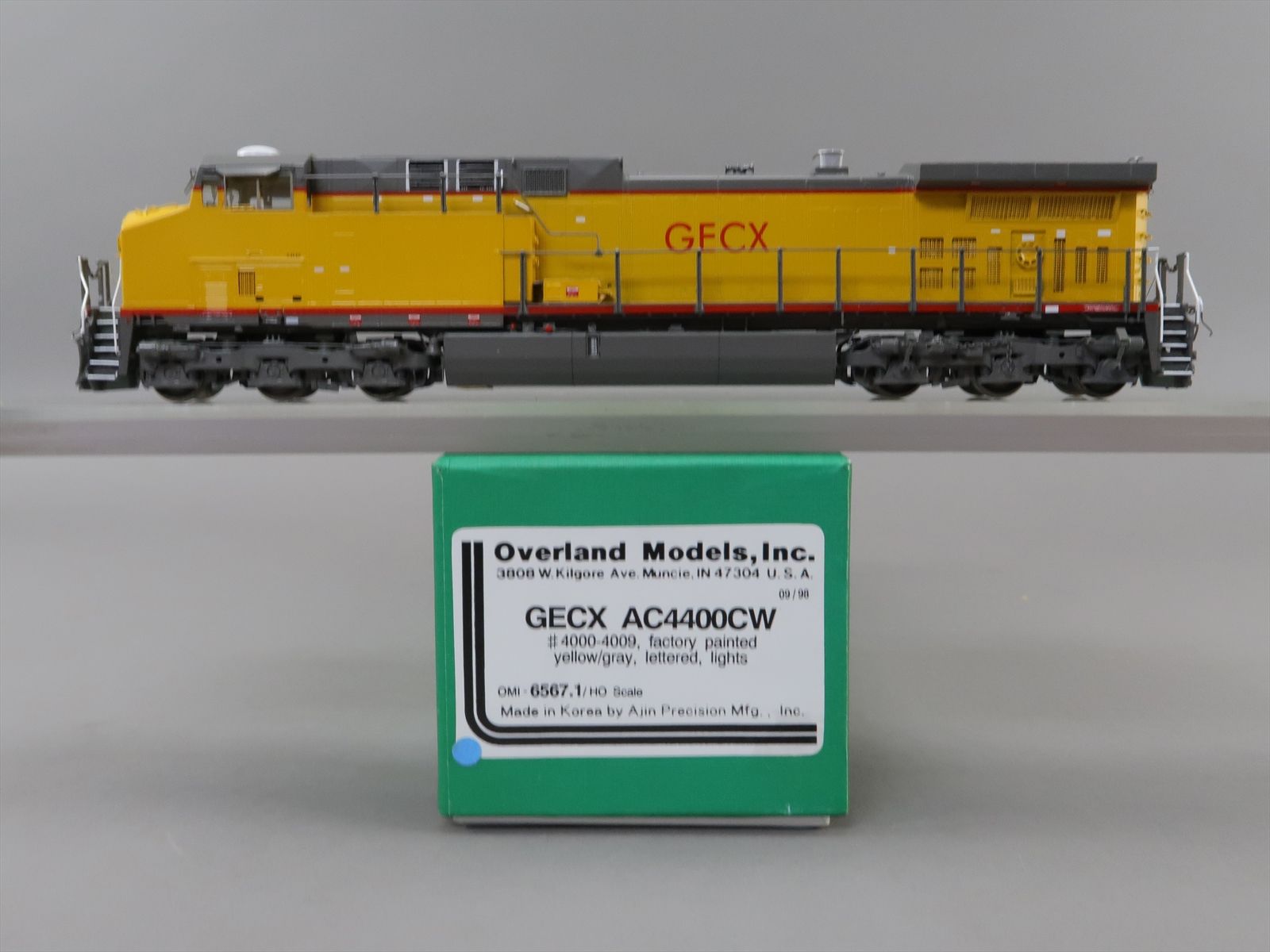 HO Brass Model - OMI 6567.1 GECX General Electric AC4400CW #4000 - 4009 - F/P - 1998 Run - Ajin