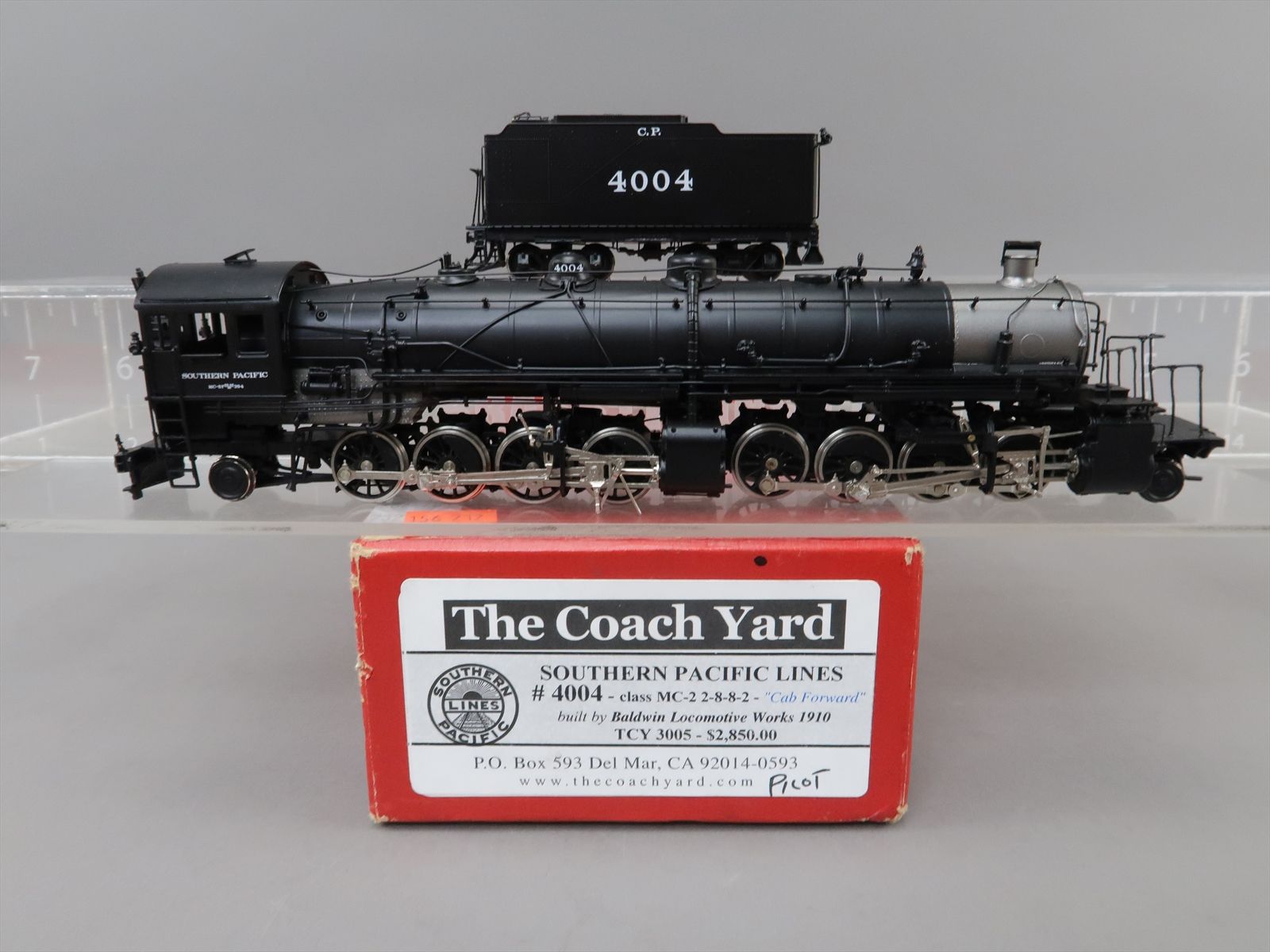 HO Brass Model - TCY 3005 SP Southern Pacific MC-2 Cab Forward 2-8-8-2 #4004 PILOT MODEL NO ...