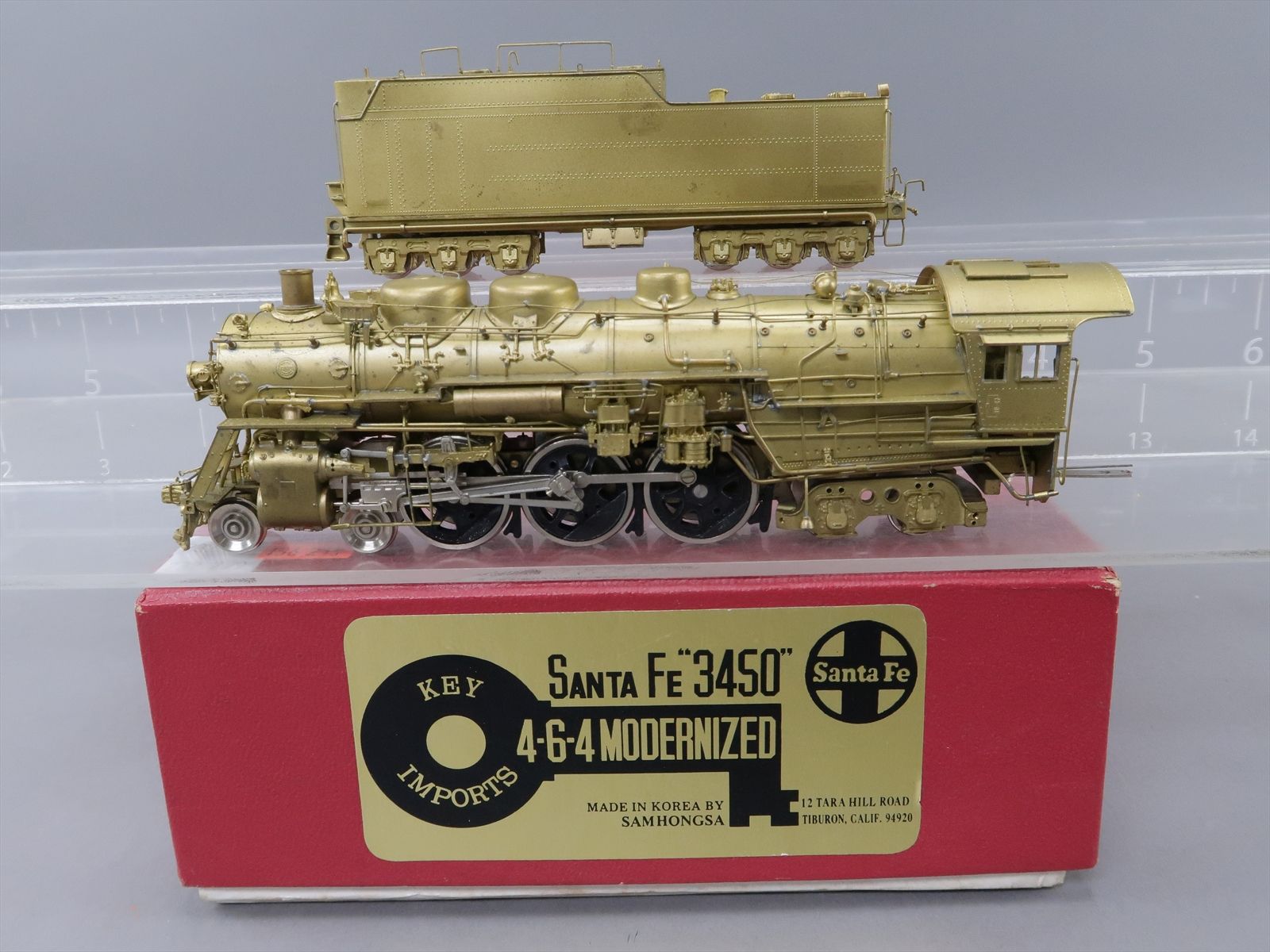 HO Brass Model - Key AT&SF Santa Fe 4-6-4 Modernized 3450 Class ...