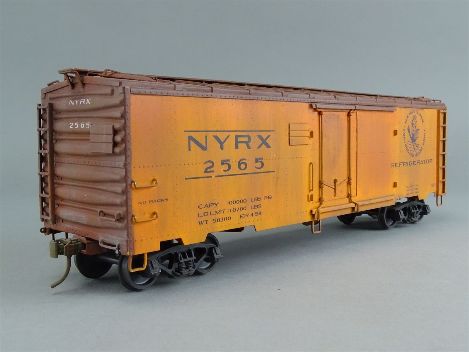O Brass Model - MG Max Gray SFRD as NYRX NYC New York Central 40' Steel Freight Reefer #2565 ...