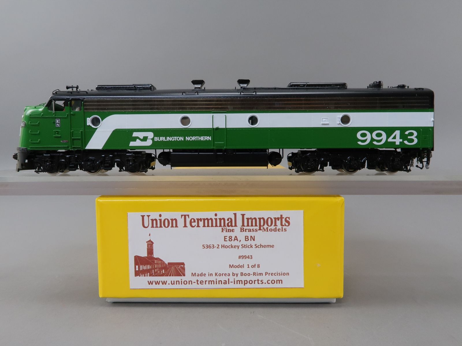 HO Brass Model - UTI 5363-2 BN Burlington Northern E8 E8A Hockey Stick ...