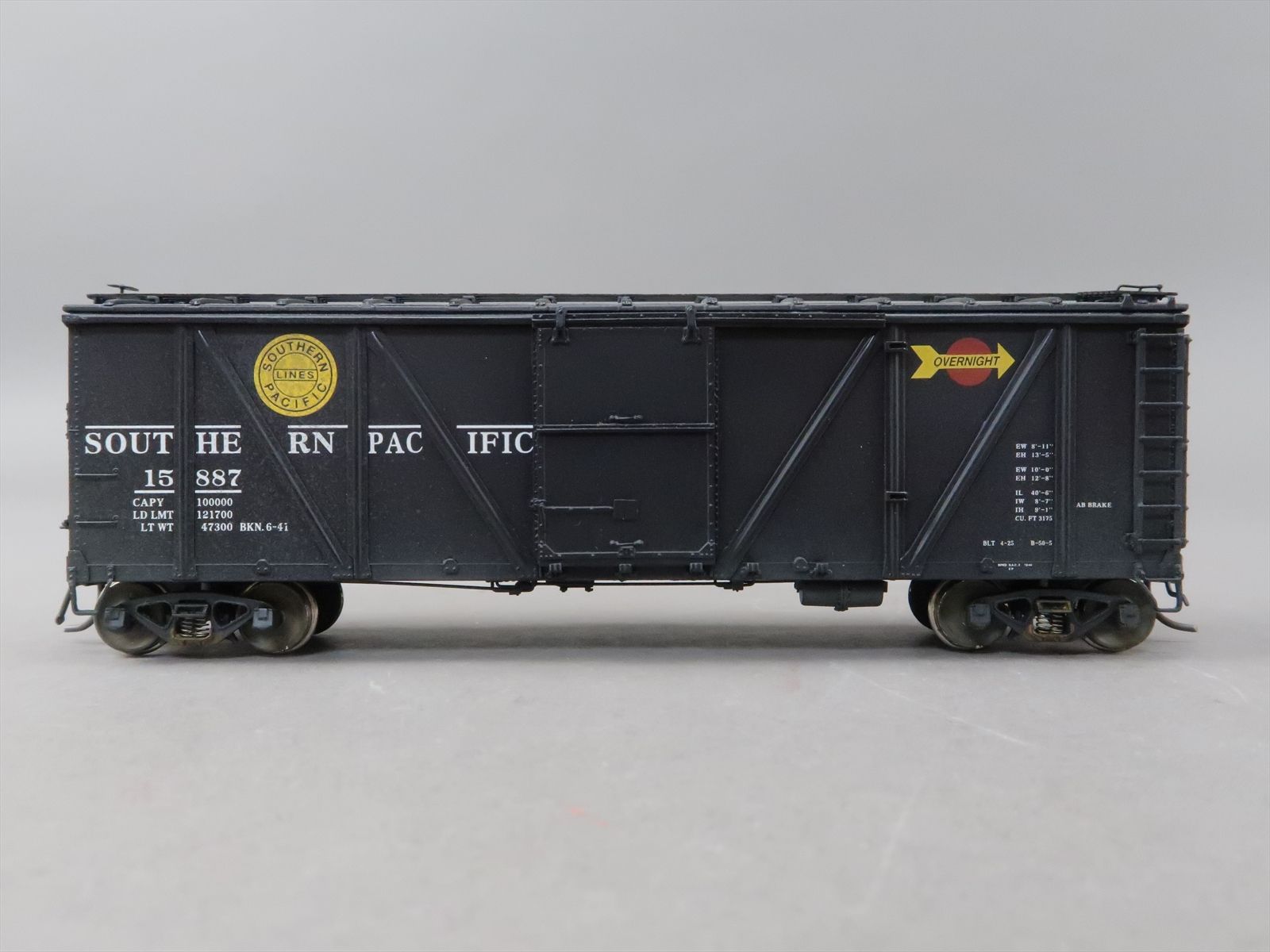 HO Brass Model - CIL 2471.1 SP Southern Pacific B-50-15 Boxcar Black ...