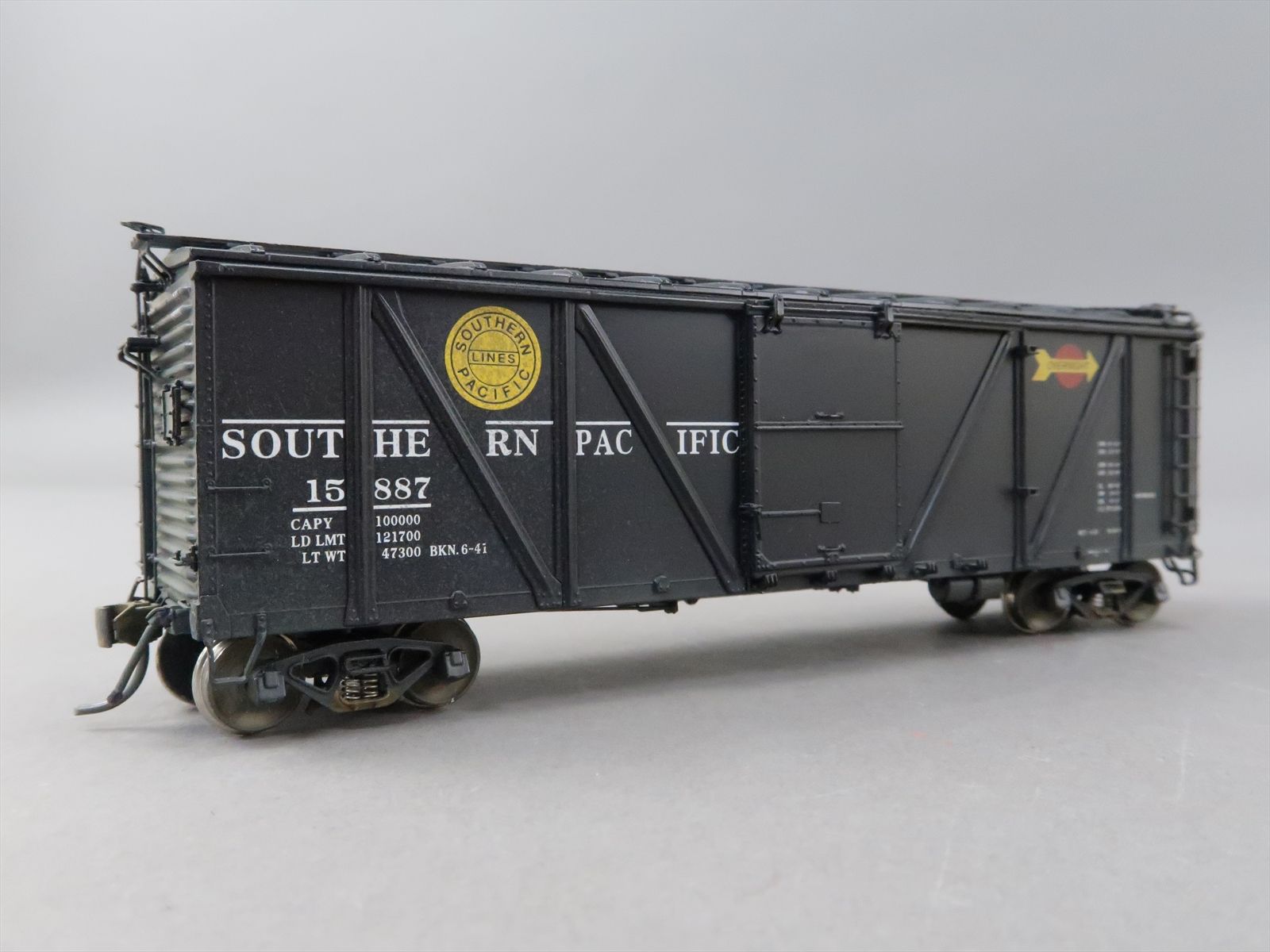 HO Brass Model - CIL 2471.1 SP Southern Pacific B-50-15 Boxcar Black ...