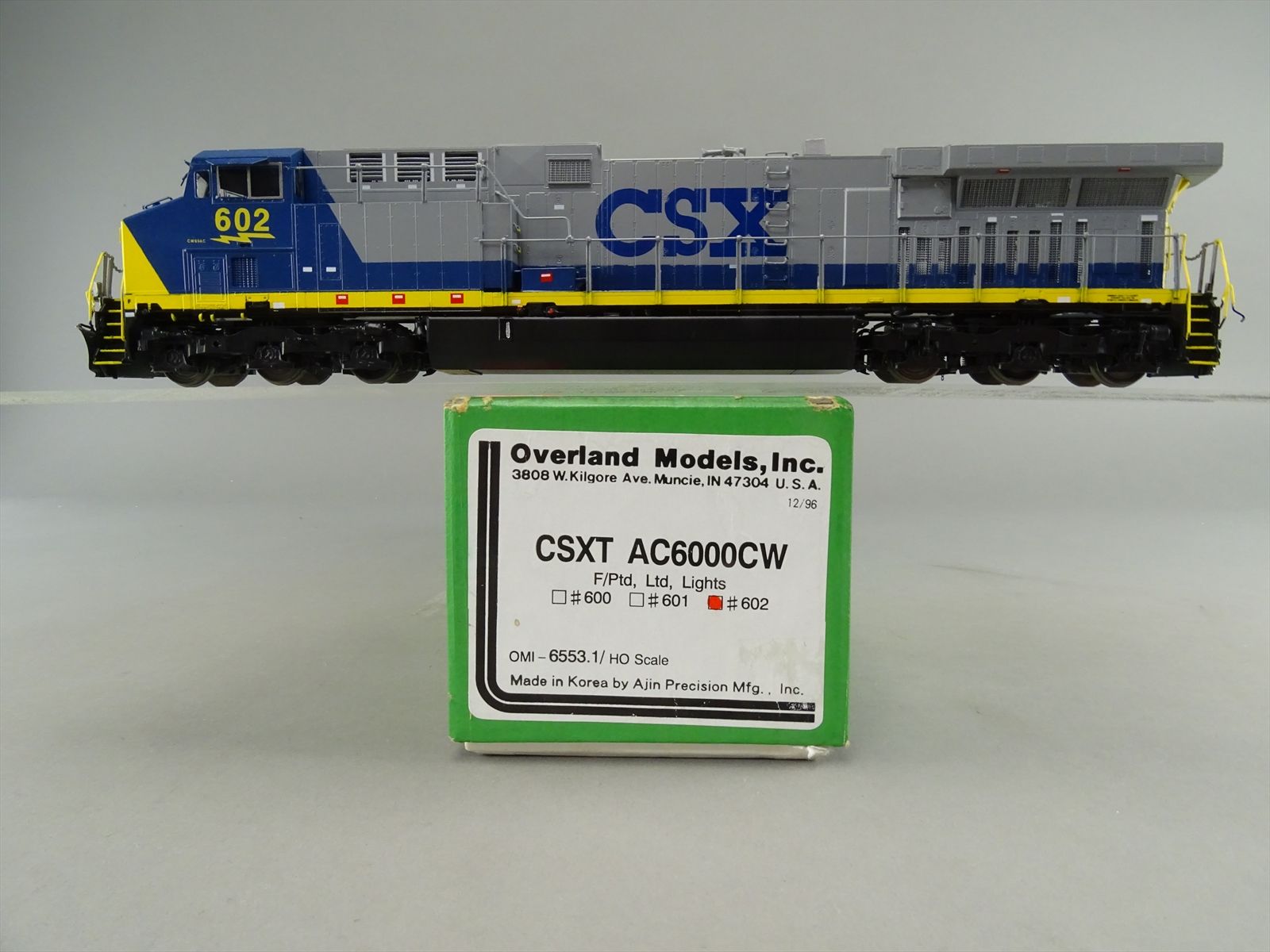 HO Brass Model - OMI 6553.1 CSX CSXT AC6000CW #602 - F/P - 1997 Run - Ajin