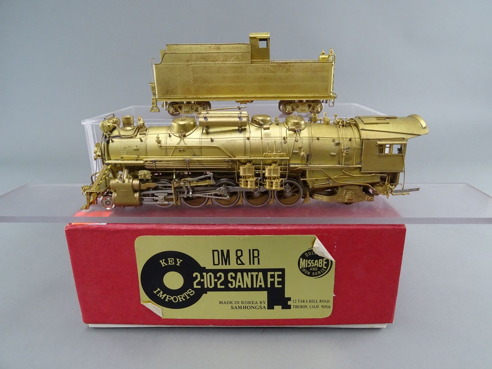 HO Brass Model - Key DM&IR Duluth Missabe & Iron Range 2-10-2 E1 - Unpainted - 1978 Run - Samhongsa