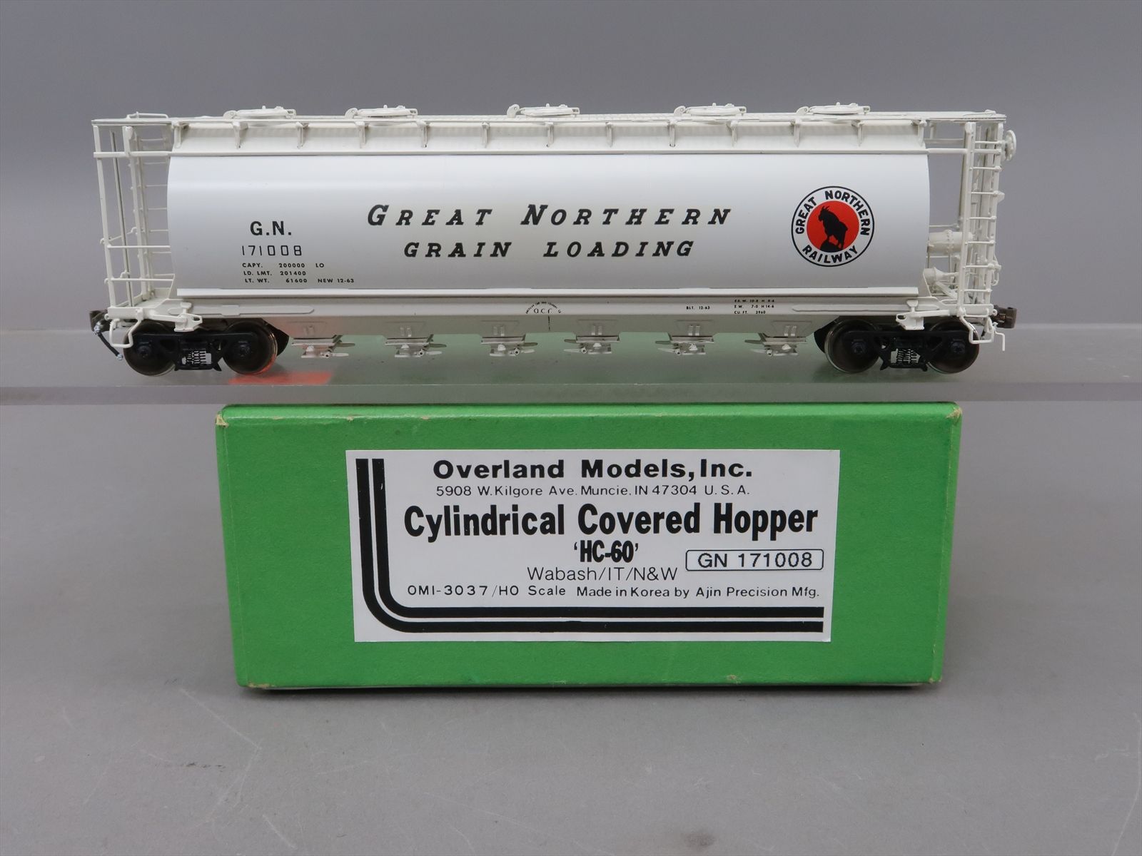 HO Brass Model - OMI 3037 GN Great Northern HC-60 Cylindrical Covered ...