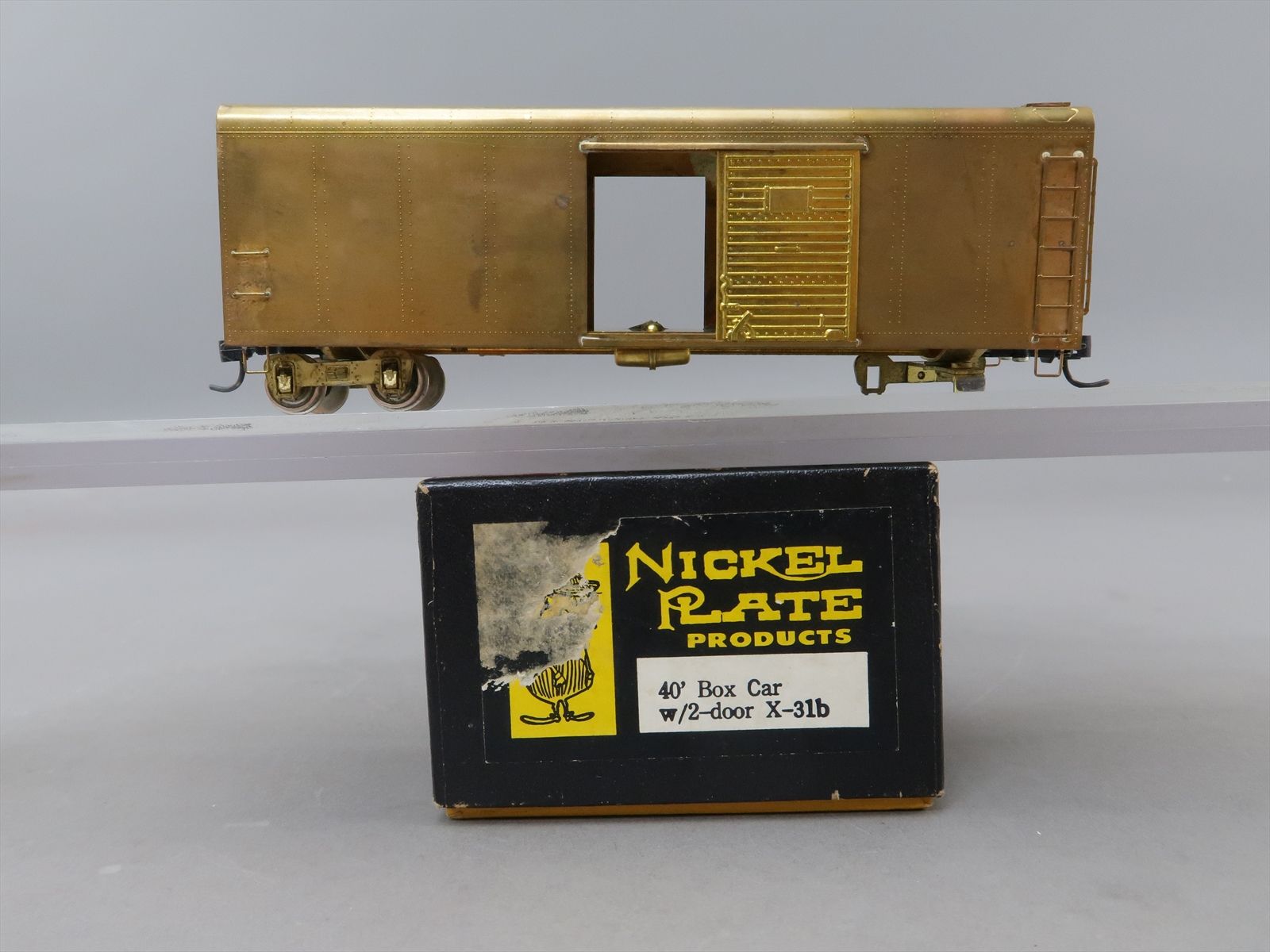 HO Brass Model - NPP 40' Boxcar Box Car 2 Doors X-31B - Unpainted - Kumata