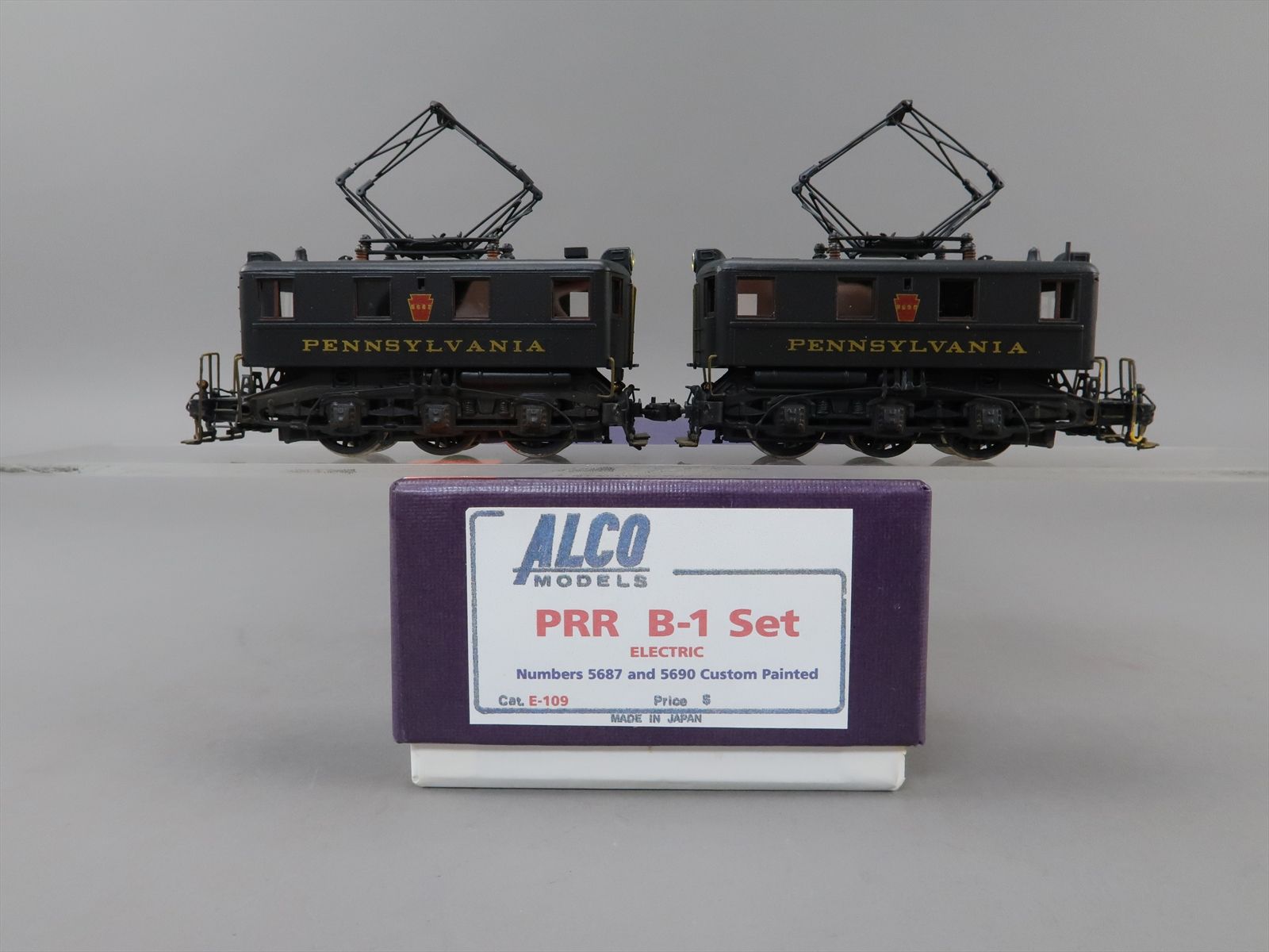 HO Brass Model - ALCO E-109 PRR Pennsylvania B-1 Boxcab Electric Set of ...