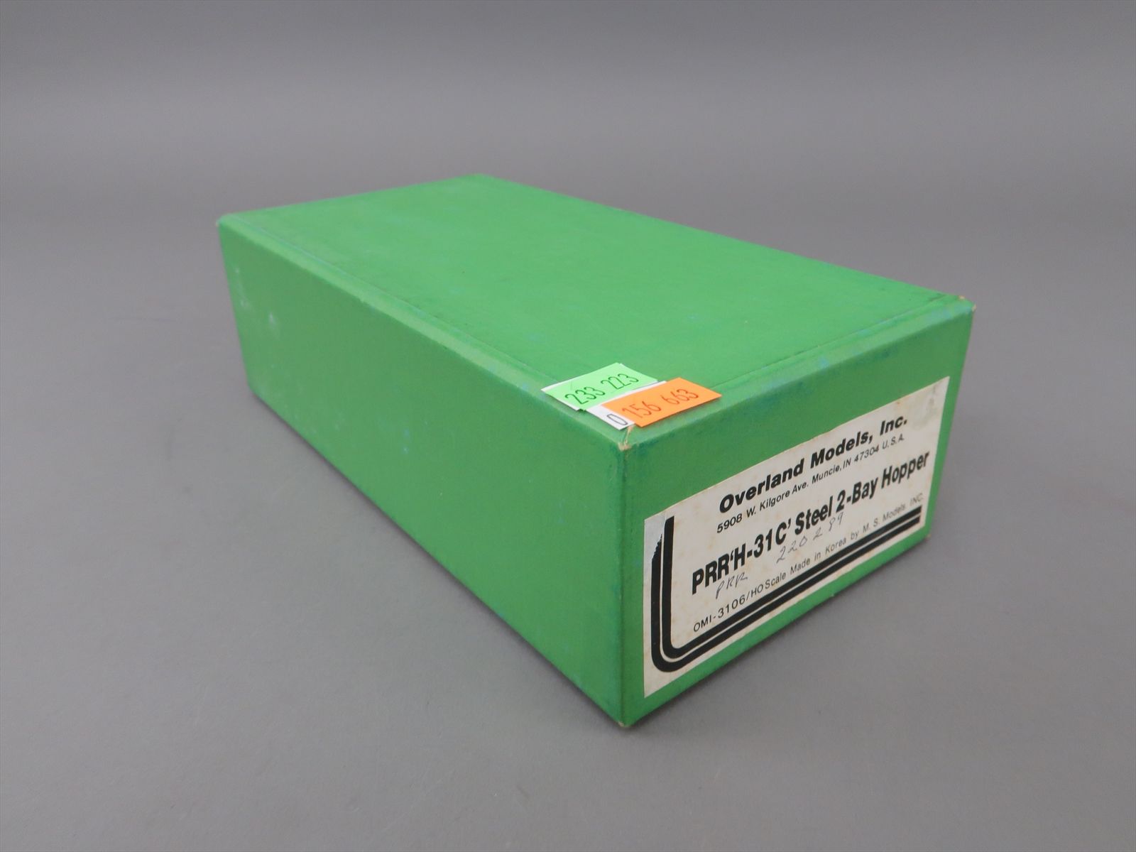 HO Brass Model - OMI 3106 PRR Pennsylvania H-31C Steel 2-Bay Hopper ...