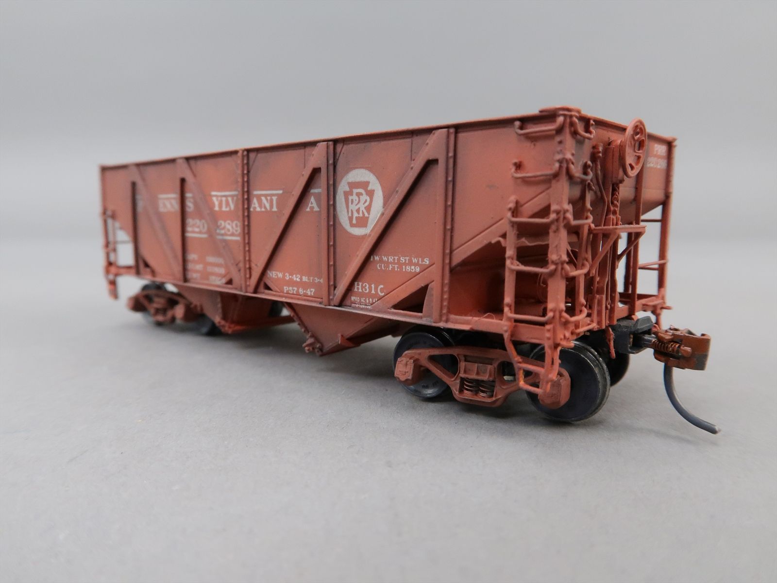 HO Brass Model - OMI 3106 PRR Pennsylvania H-31C Steel 2-Bay Hopper ...