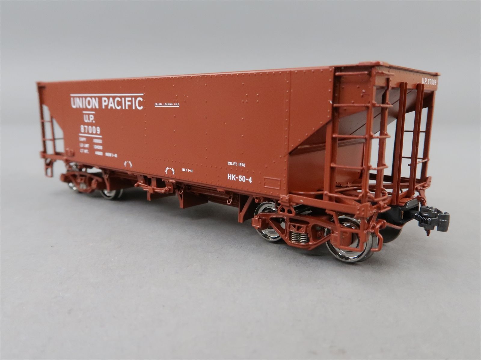 HO Brass Model - CIL 2386.1 UP Union Pacific HK-50-4 ACF Hart Selective Ballast Car #87009 - F/P ...