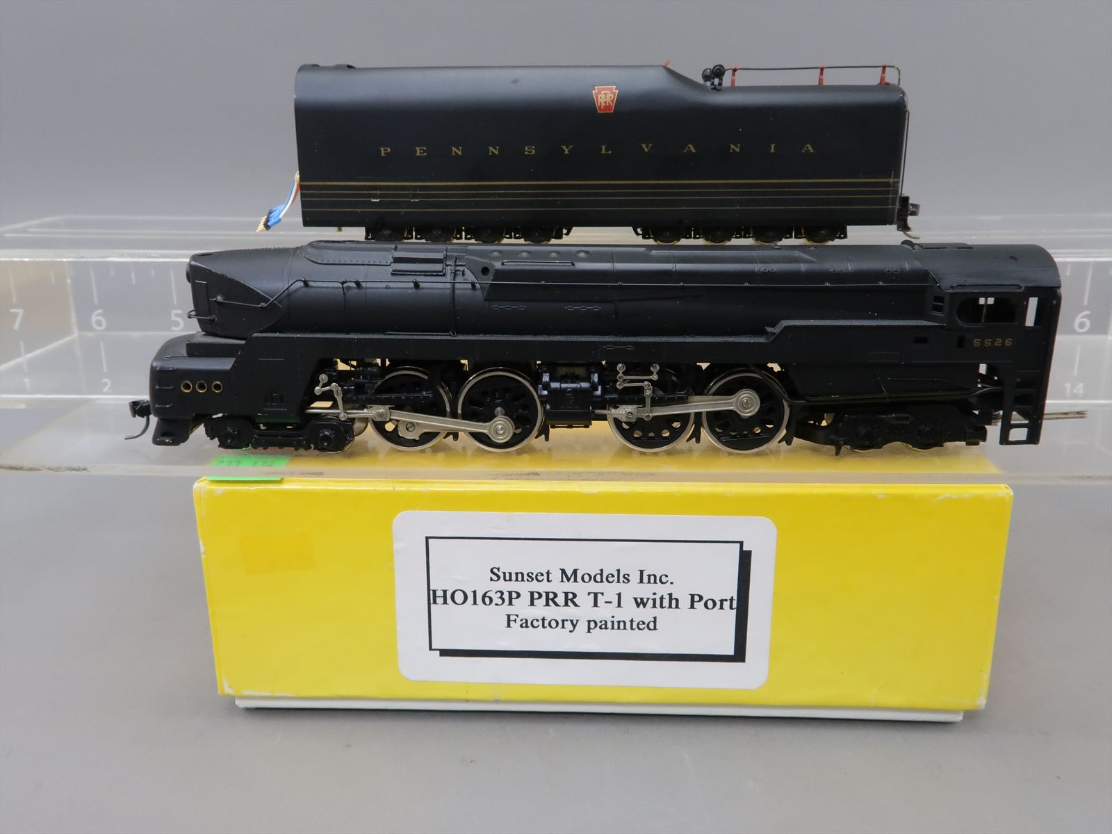 HO Brass Model - Sunset PRR T-1 4-4-4-4 w/ Portholes #5526 - F/P + DCC + Sound - 1993 Run
