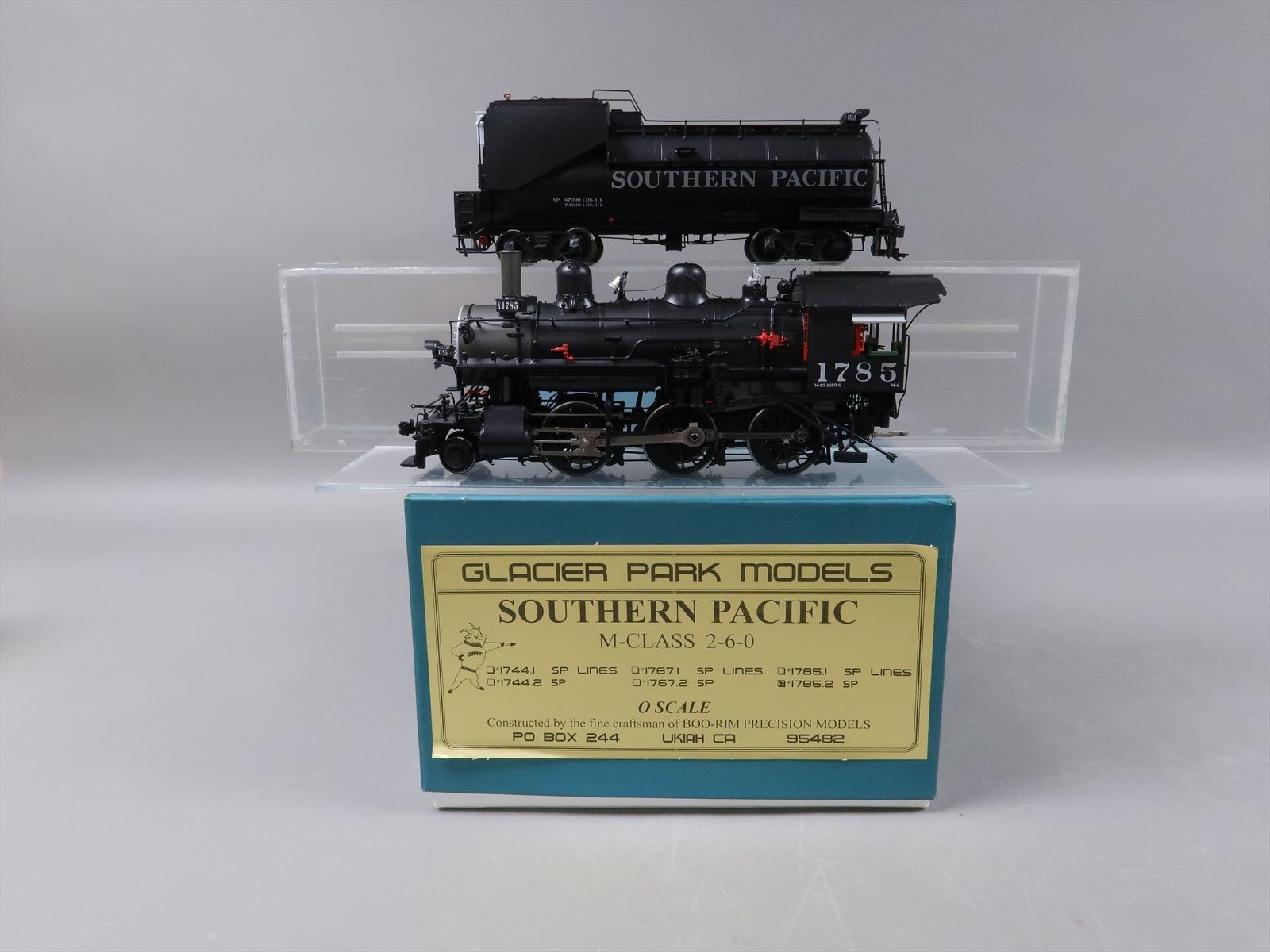 O Brass Model - GPM 1785.2 SP Southern Pacific M-6 2-6-0 #1785 - F/P ...