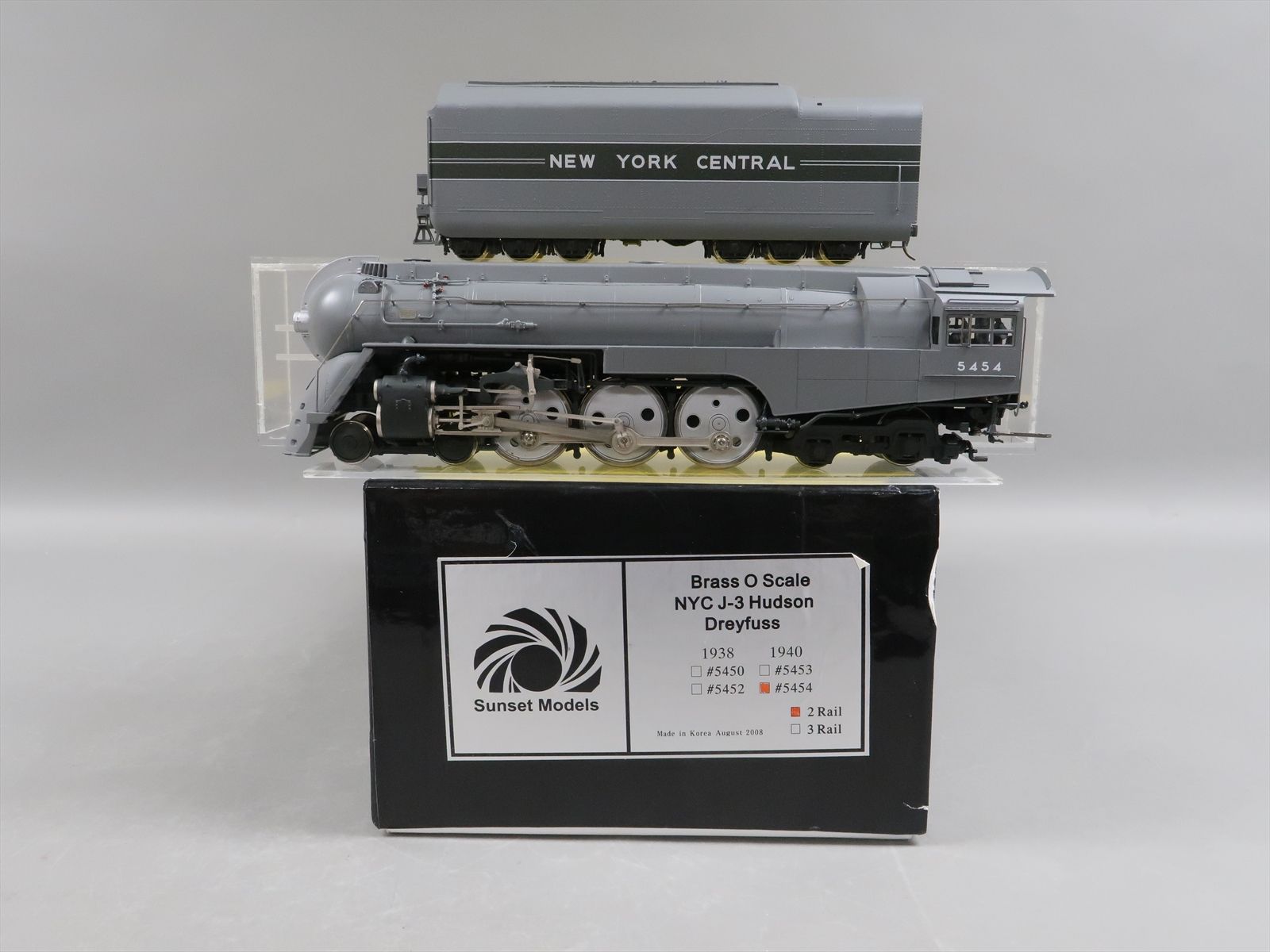 O 2-Rail Brass Model - SS Sunset NYC New York Central J-3 Dreyfuss 4-6 ...