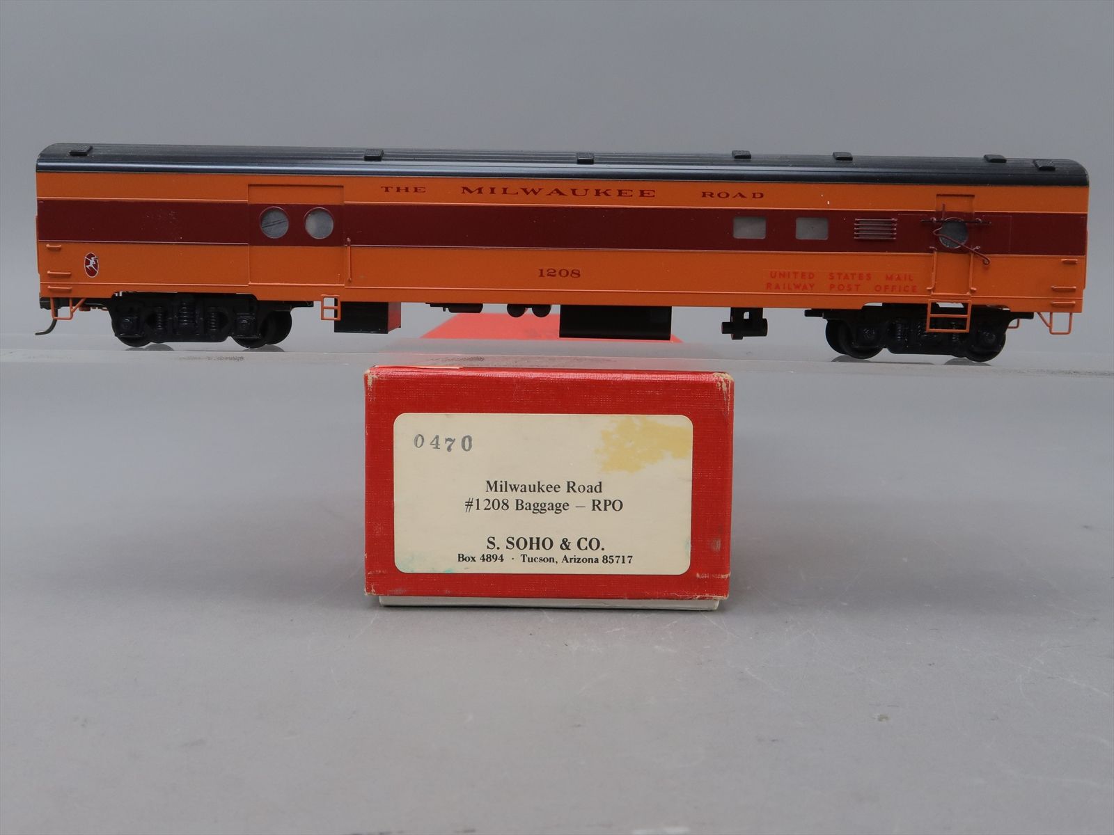 HO Brass Model - Soho 0470 Milwaukee Road Baggage RPO #1208 - Custom ...