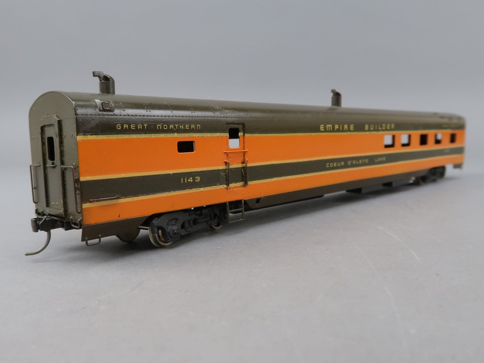 HO Brass Model - Soho 1406 GN Great Northern Ranch Car COEUR D'ALENE ...