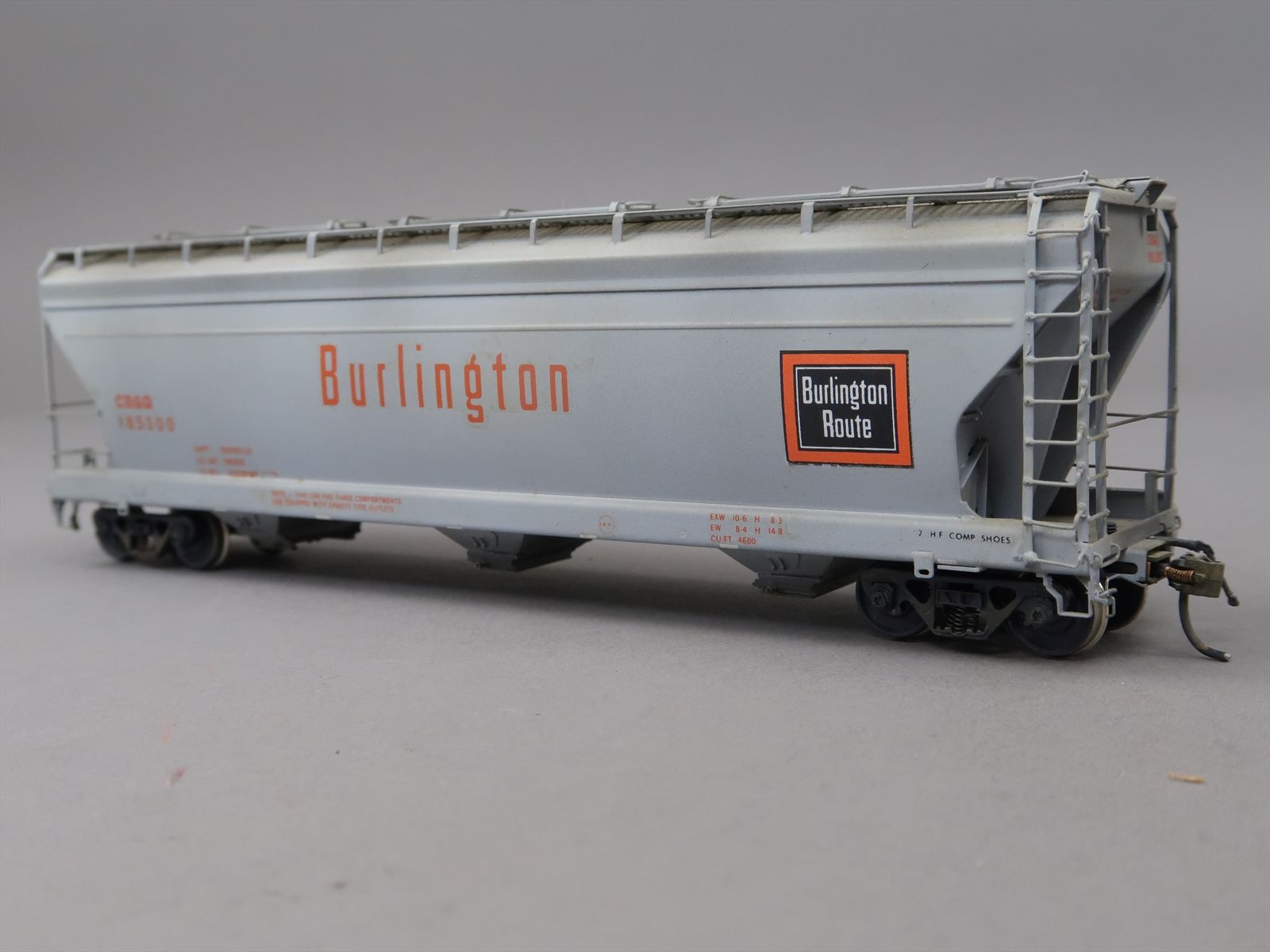 HO Brass Model - OMI 3090 CB&Q Burlington ACF 3 Bay Centerflow 4650 ...