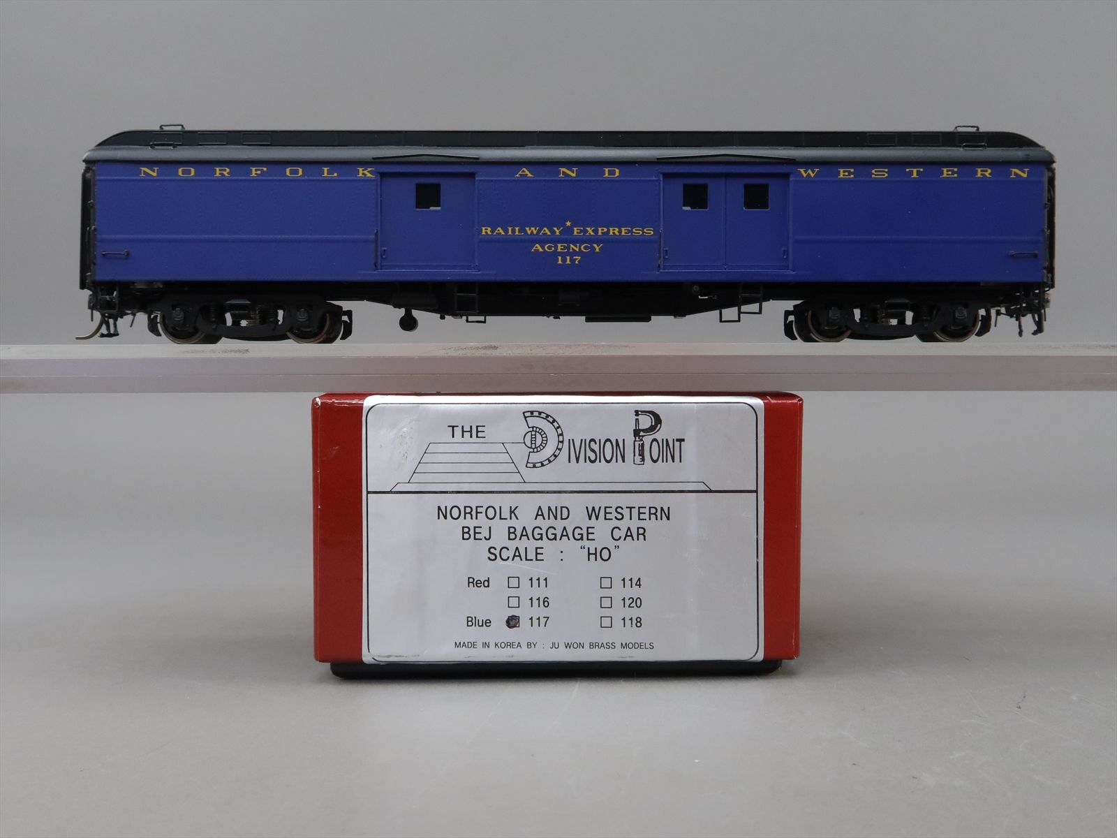 HO Brass Model - DP 3801B N&W Norfolk & Western BEJ Baggage Car #117 ...