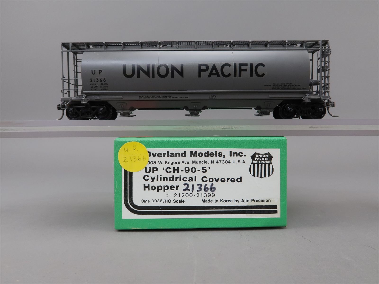 HO Brass Model - OMI 3038 UP Union Pacific Cylindrical Covered Hopper ...